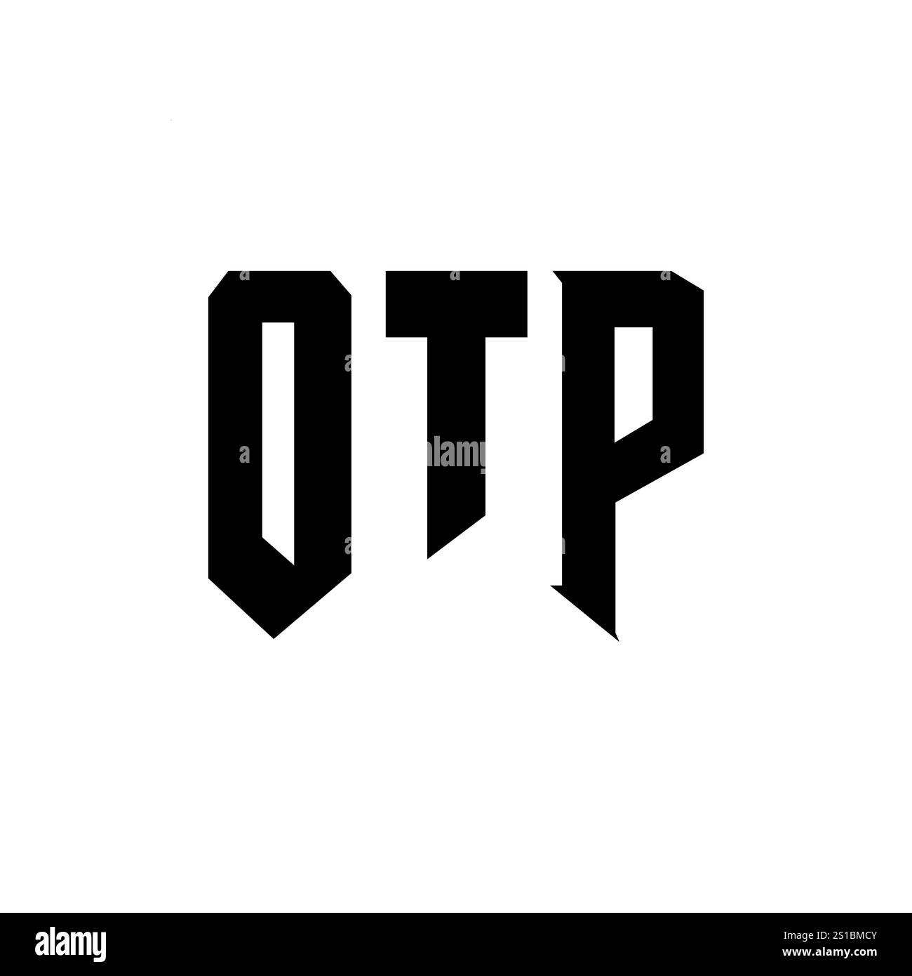 OTP letter logo design for technology company. OTP logo design black ...