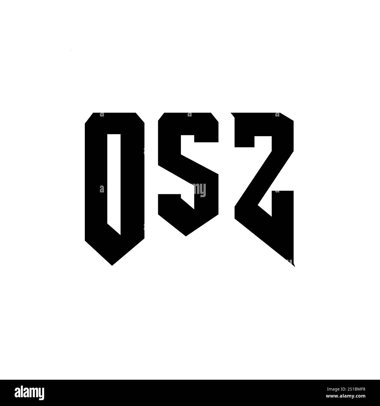 OSZ letter logo design for technology company. OSZ logo design black ...