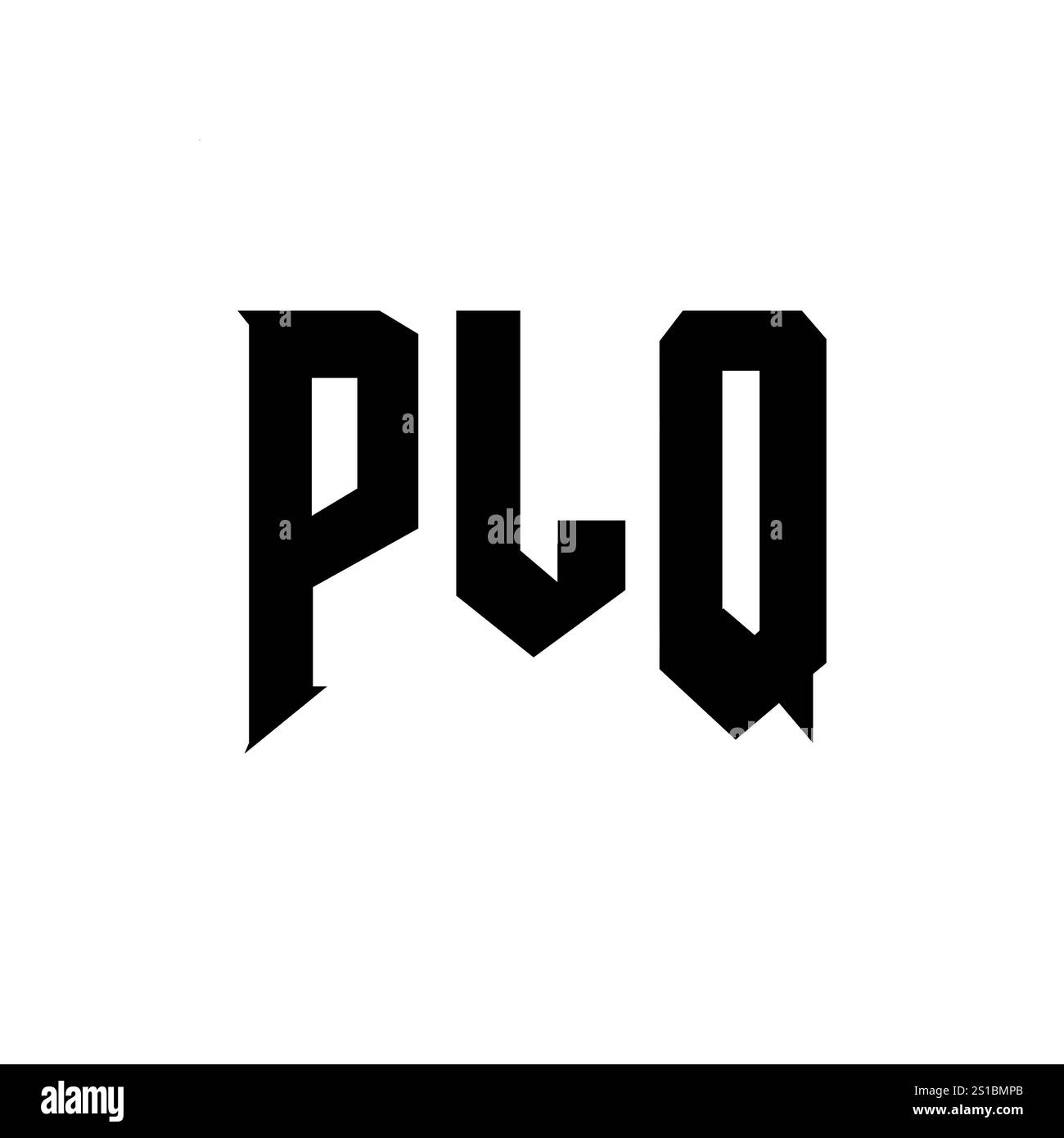 Plq logo design Stock Vector Images - Alamy