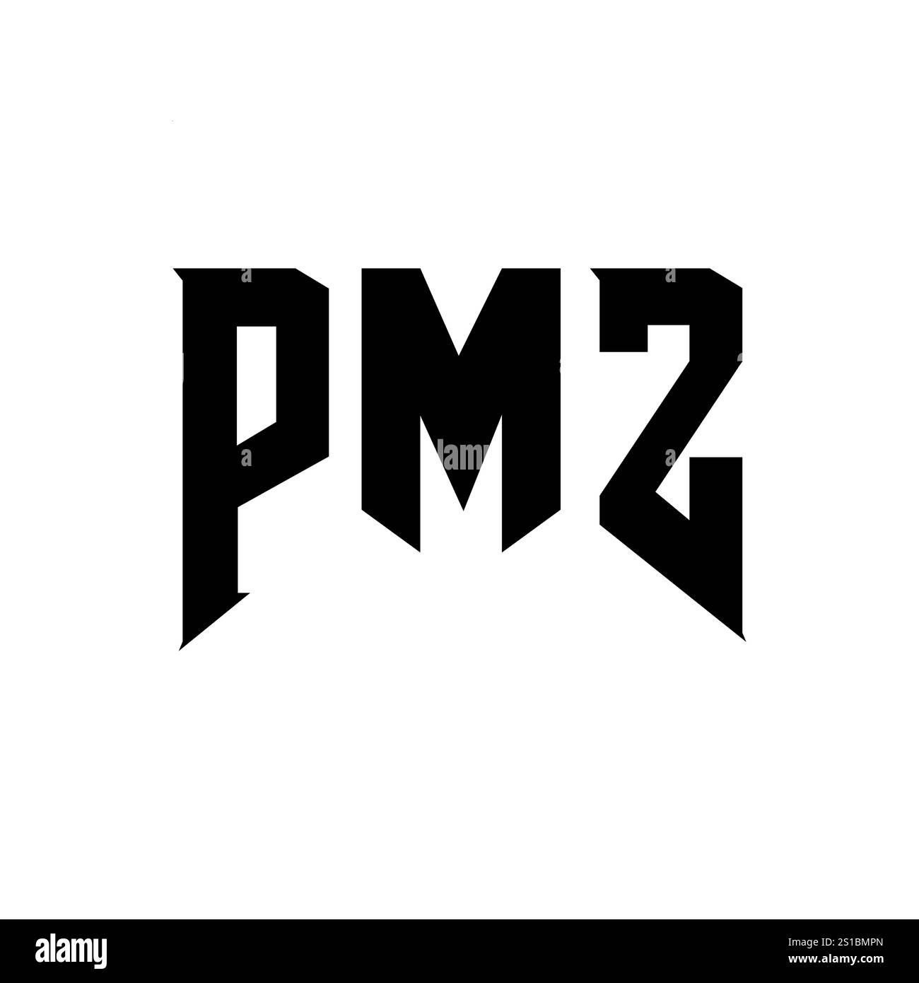 Pmz logo design hi-res stock photography and images - Alamy