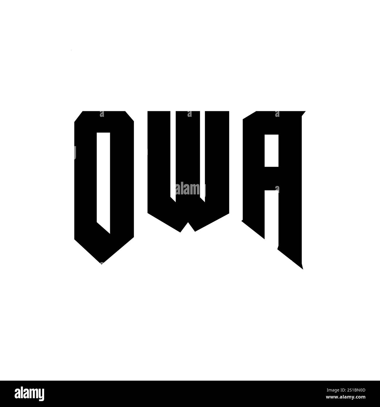 OWA letter logo design for technology company. OWA logo design black ...