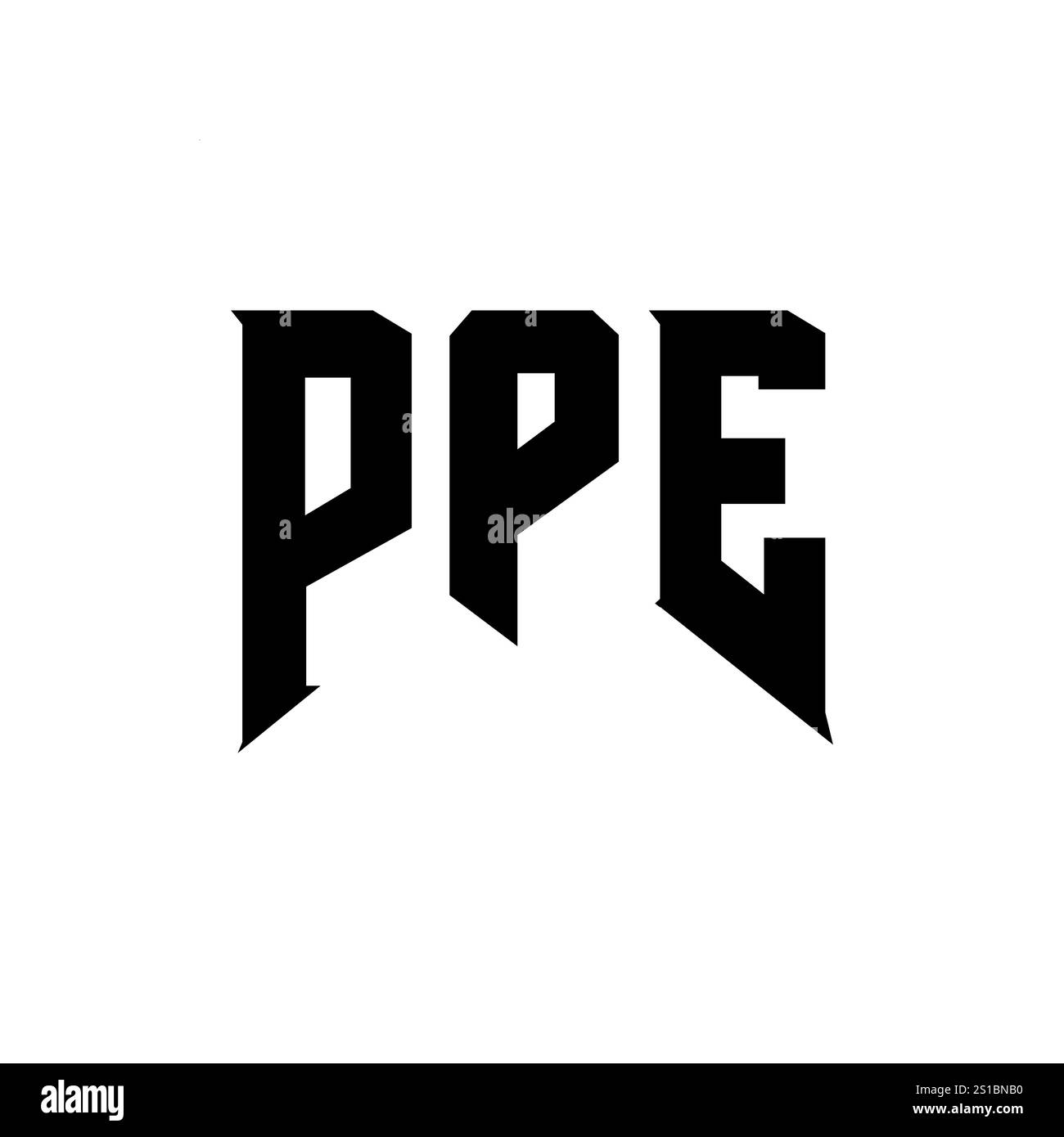 PPE letter logo design for technology company. PPE logo design black ...