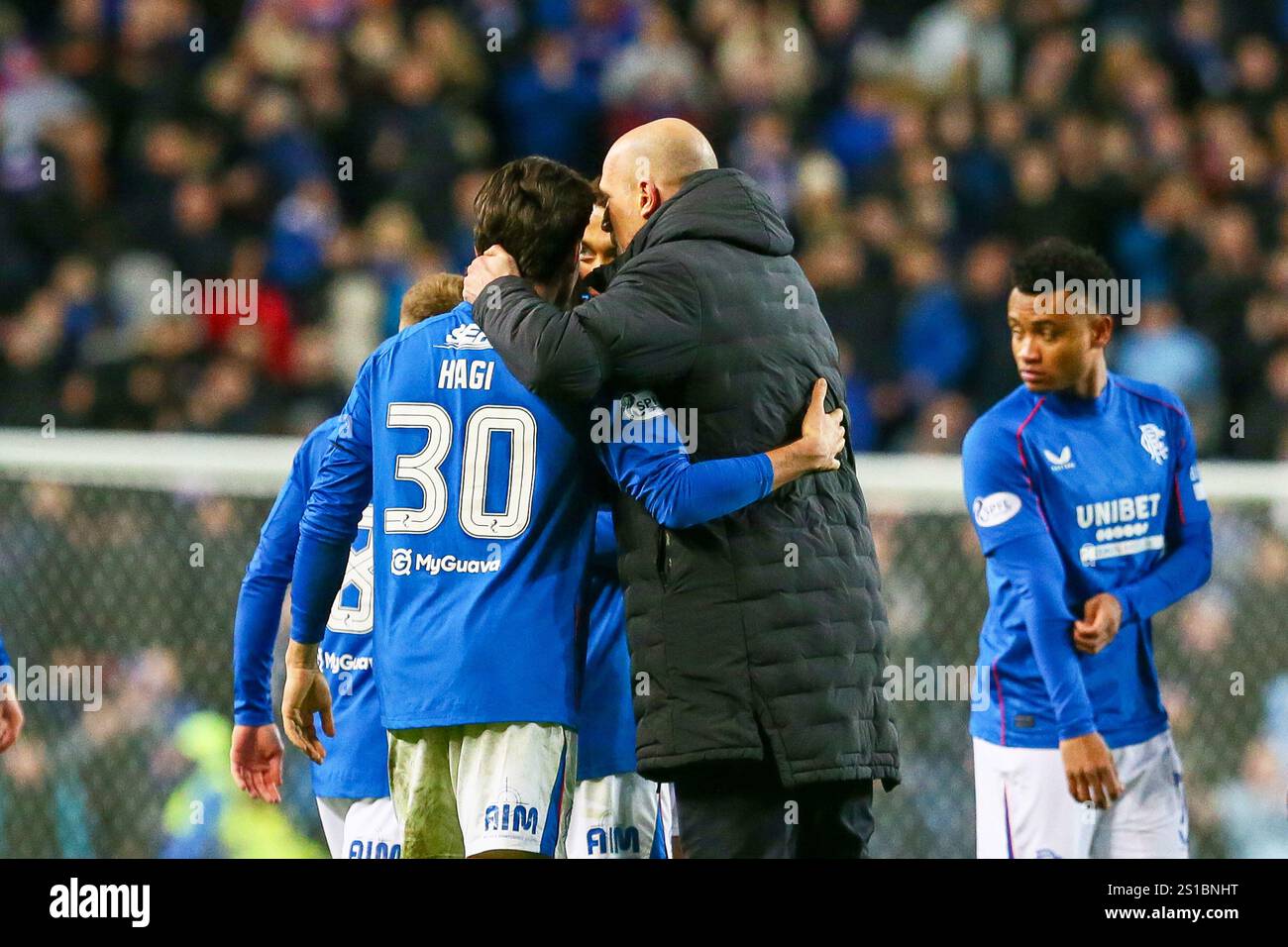 Glasgow, UK. 02nd Jan, 2025. Rangers played Celtic at Ibrox, Glasgow ...