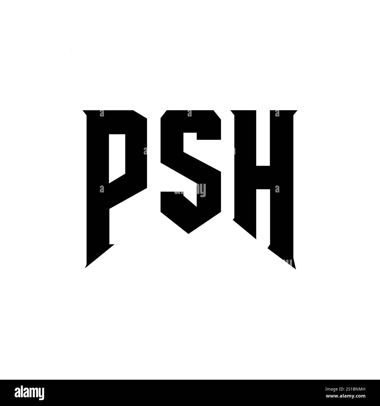 Psh logo design Stock Vector Images - Alamy