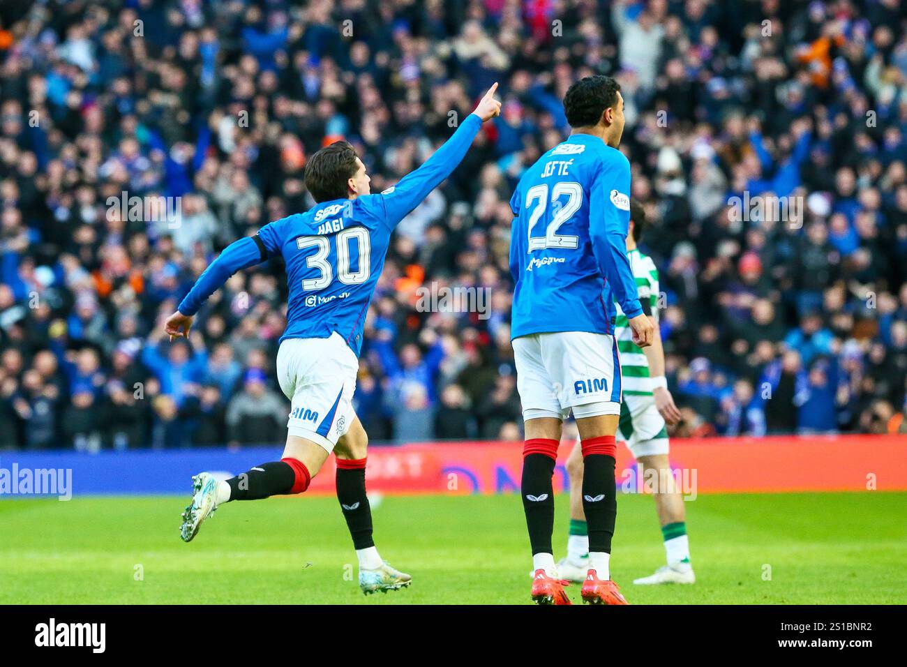 Glasgow, UK. 02nd Jan, 2025. Rangers played Celtic at Ibrox, Glasgow ...