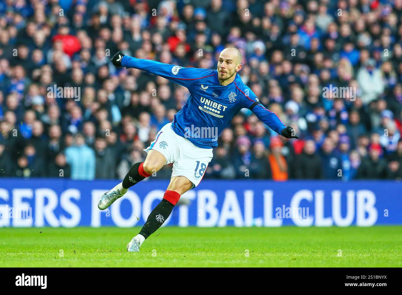 Glasgow, UK. 02nd Jan, 2025. Rangers played Celtic at Ibrox, Glasgow ...