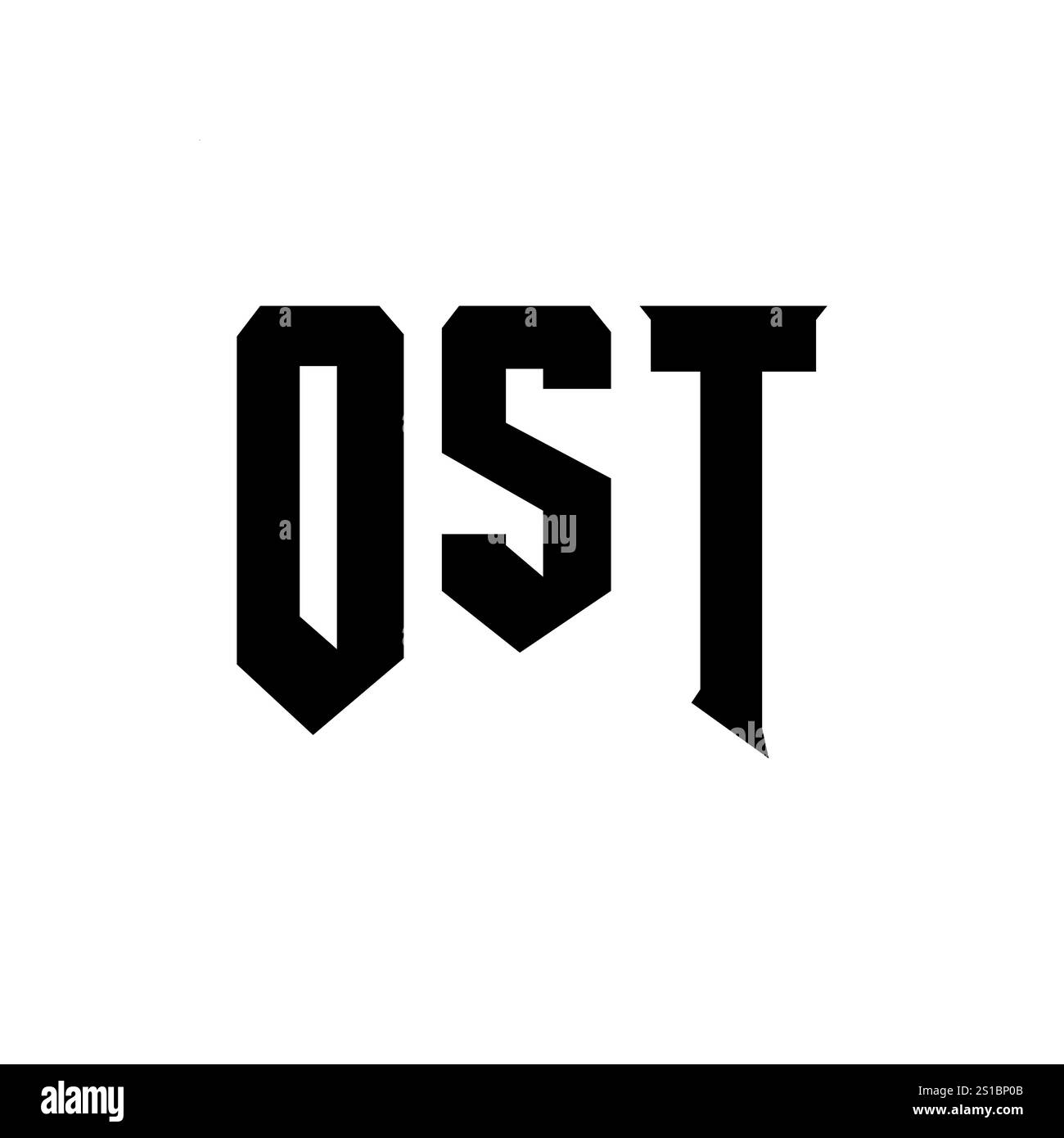 OST letter logo design for technology company. OST logo design black ...