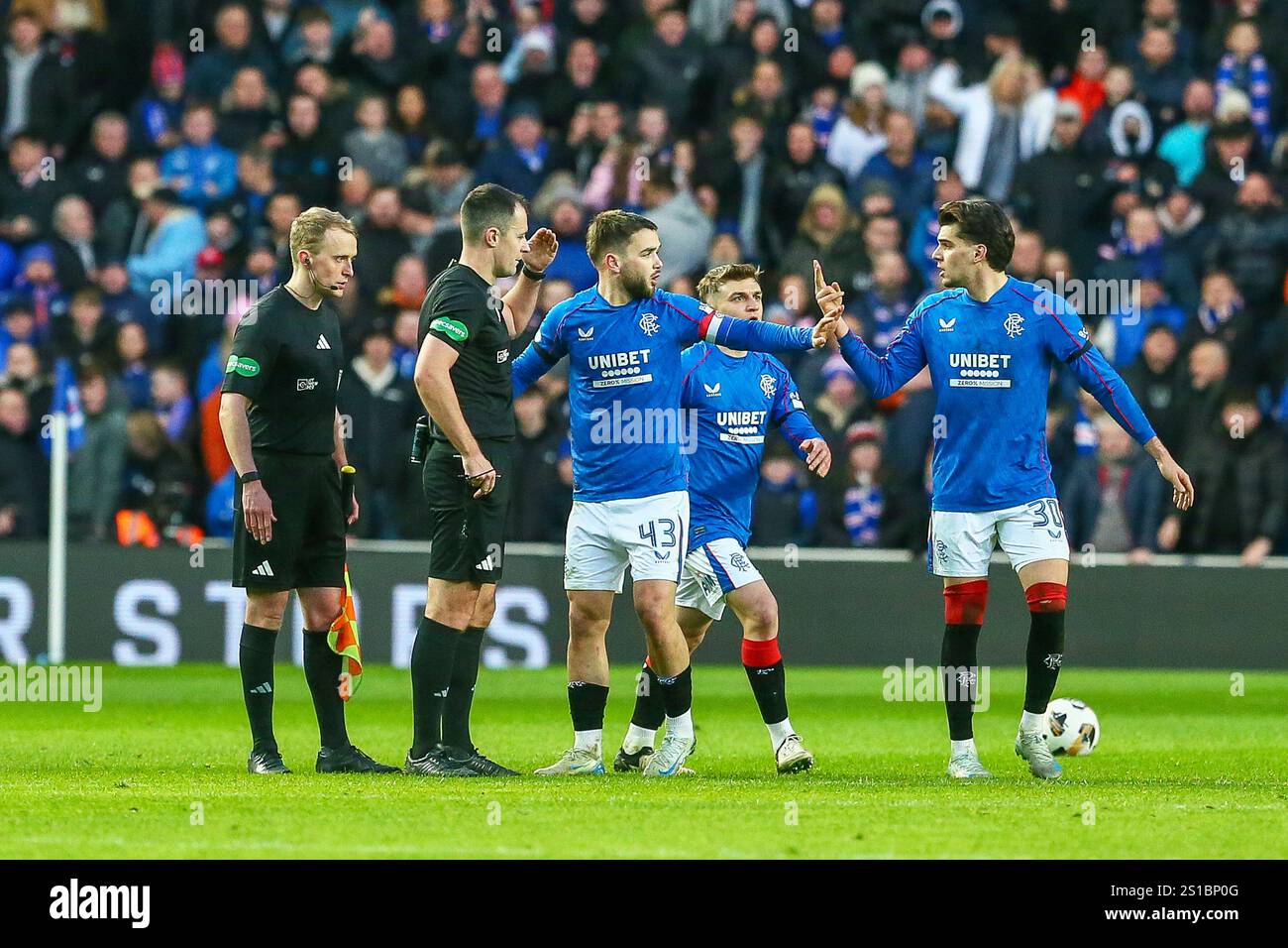 Glasgow, UK. 02nd Jan, 2025. Rangers played Celtic at Ibrox, Glasgow ...