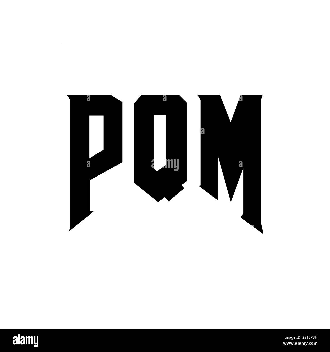 Pqm logo design Stock Vector Images - Alamy