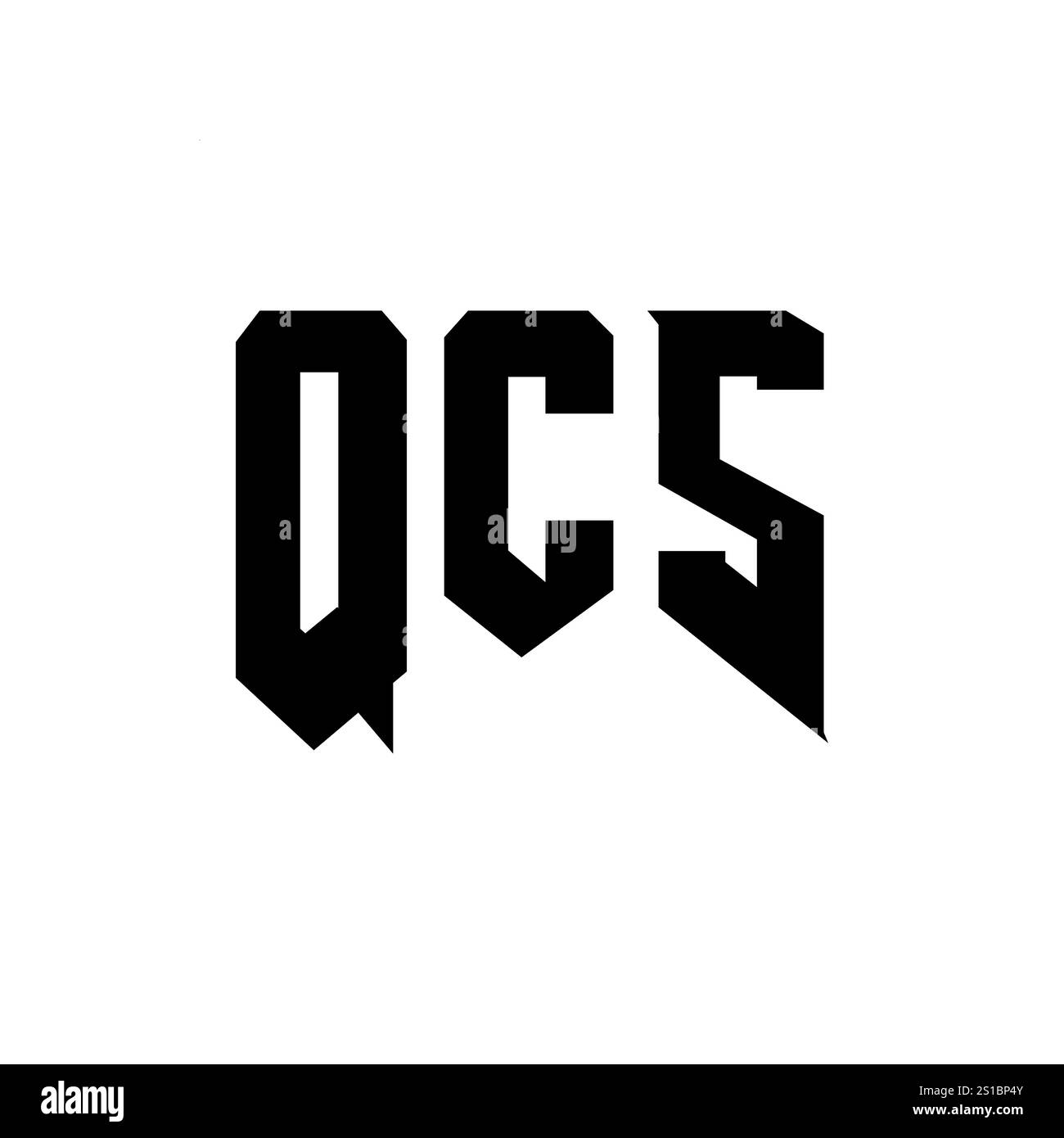 QCS letter logo design for technology company. QCS logo design black ...