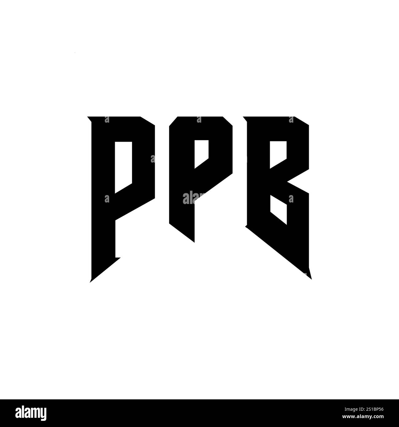 PPB letter logo design for technology company. PPB logo design black ...