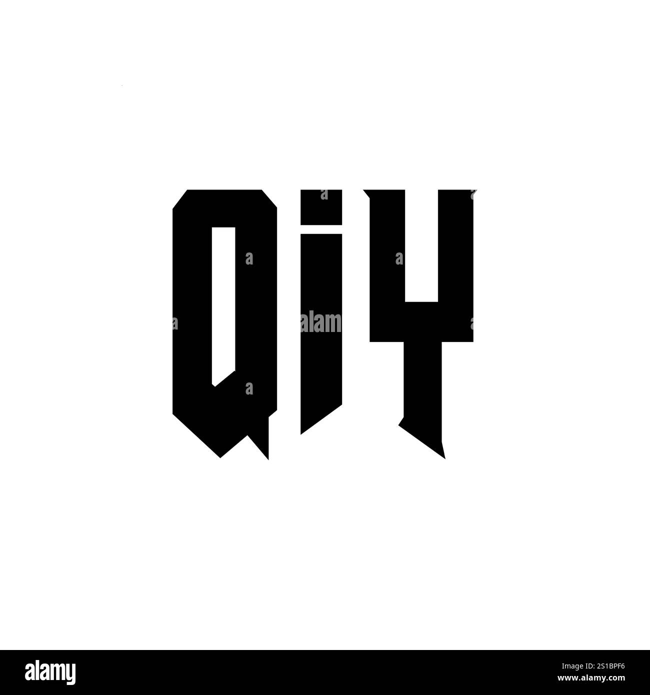 QIY letter logo design for technology company. QIY logo design black ...