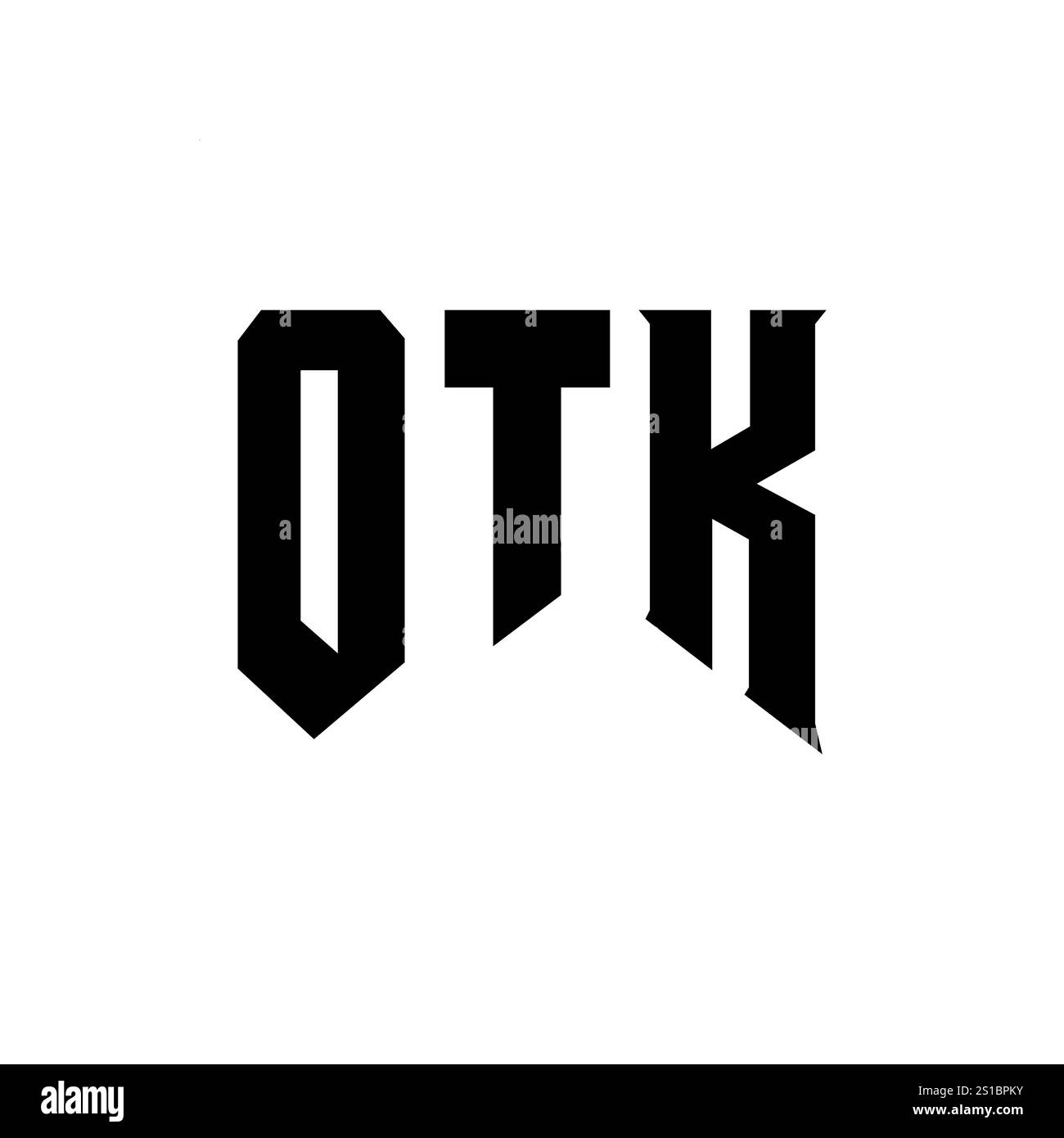 OTK letter logo design for technology company. OTK logo design black ...