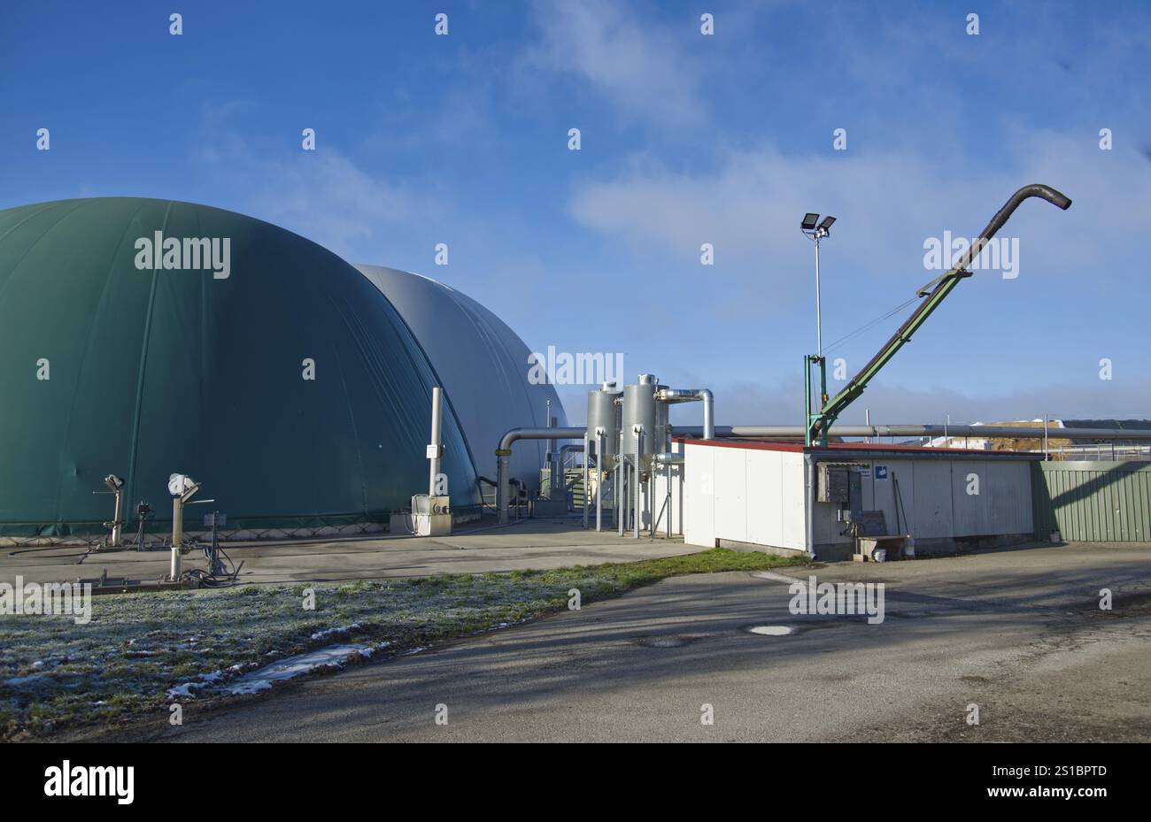 Bio gas plant, renewable energy Stock Photo - Alamy