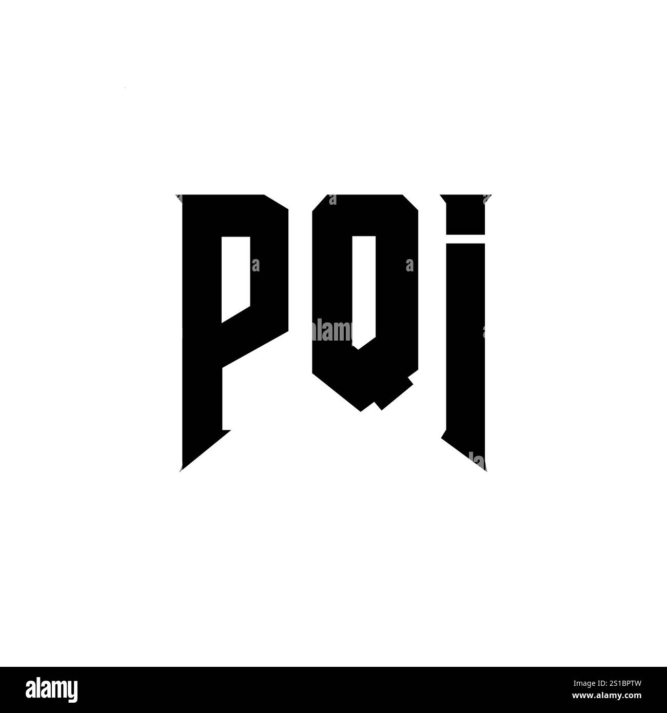 PQI letter logo design for technology company. PQI logo design black ...