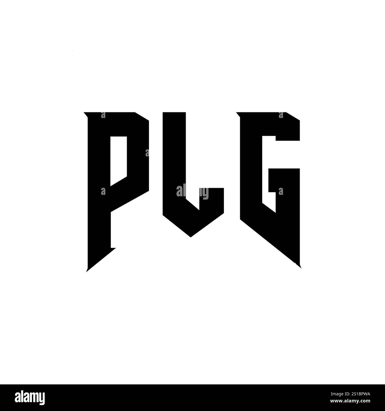 PLG letter logo design for technology company. PLG logo design black ...