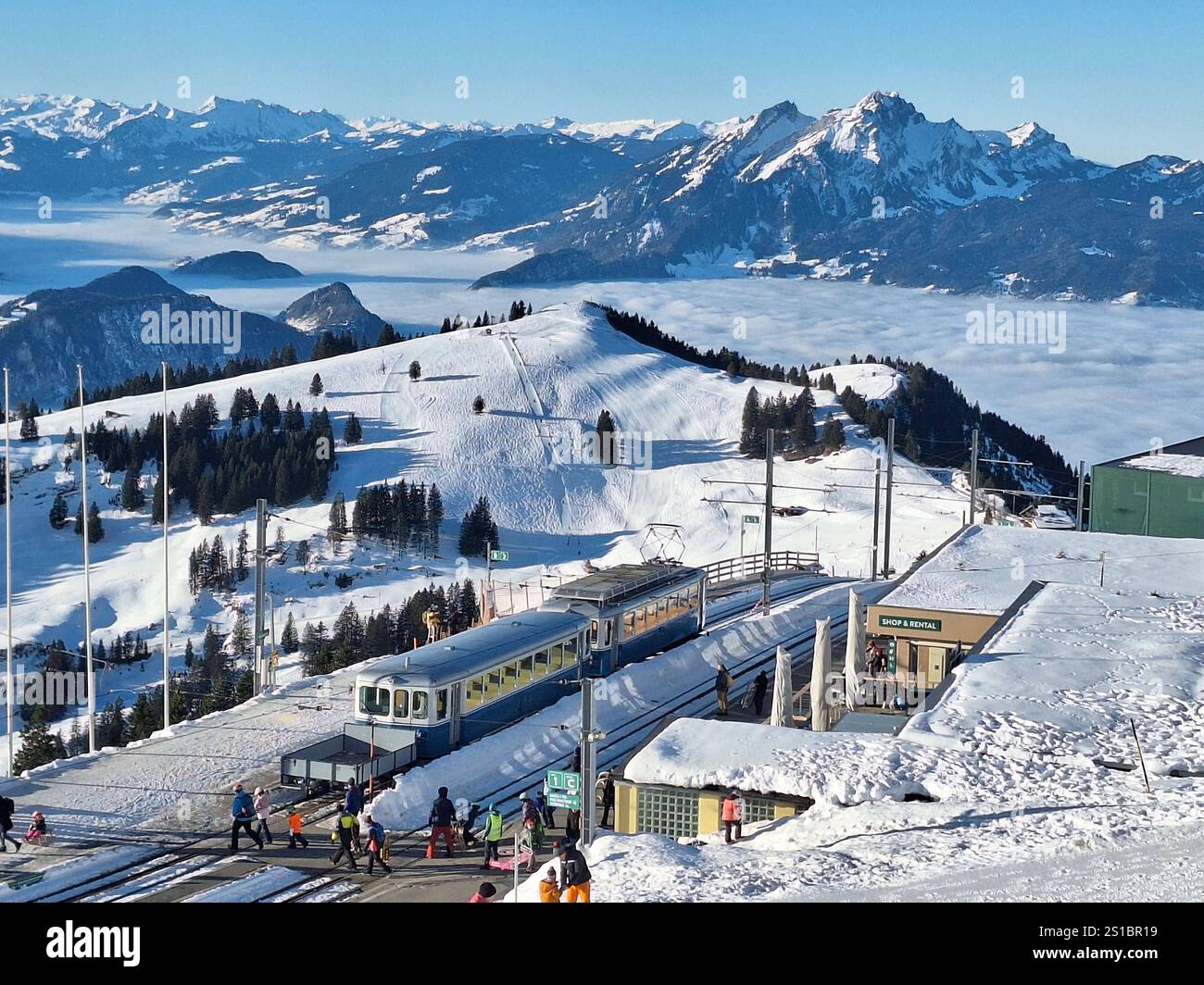 Rigi Themenbild - Zahnradbahn, Bergbahn, Rigi, Königin der Berge am ...