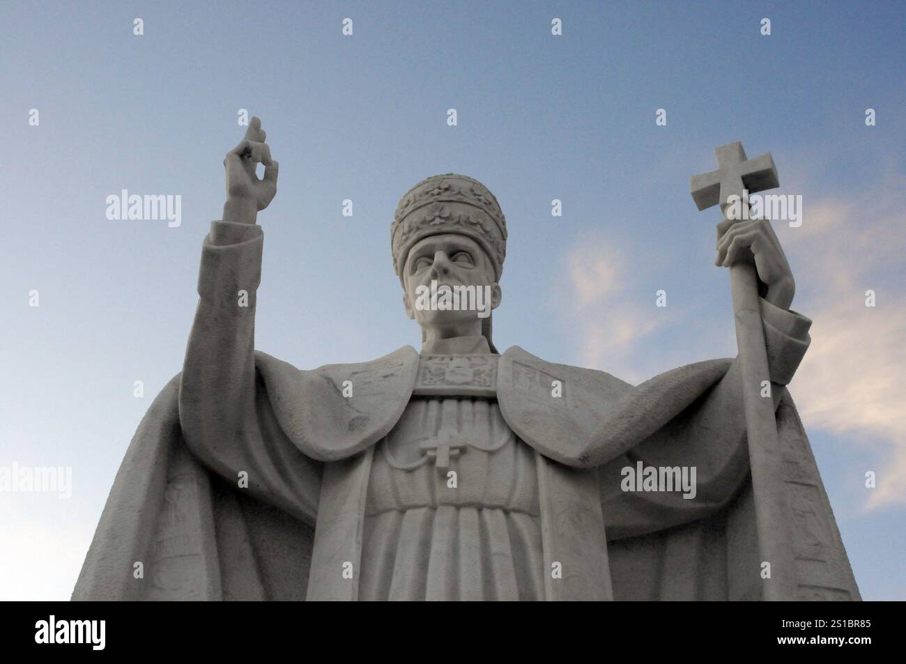 Statue of Pope Pius XII, Sanctuary of Fatima, Fatima, Ourem, Santarem ...