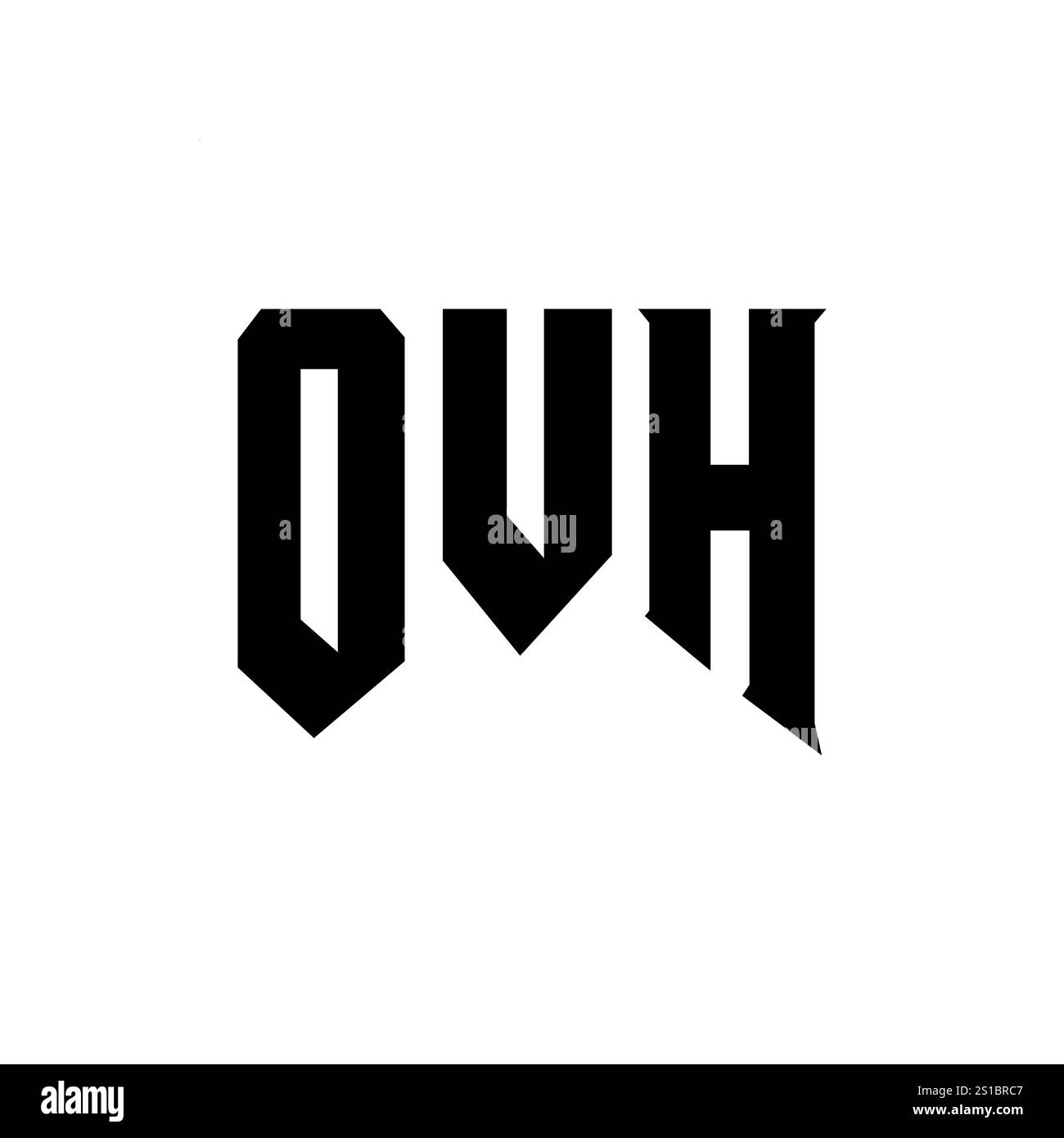 OVH letter logo design for technology company. OVH logo design black ...