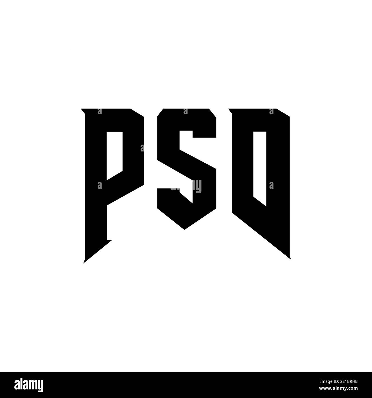 PSD letter logo design for technology company. PSD logo design black ...