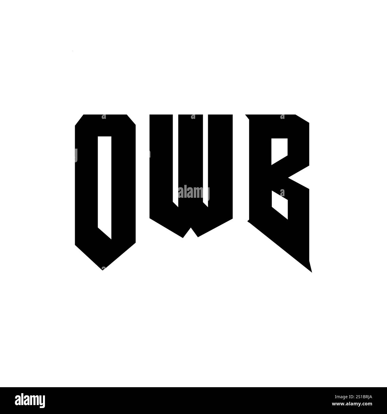 OWB letter logo design for technology company. OWB logo design black ...