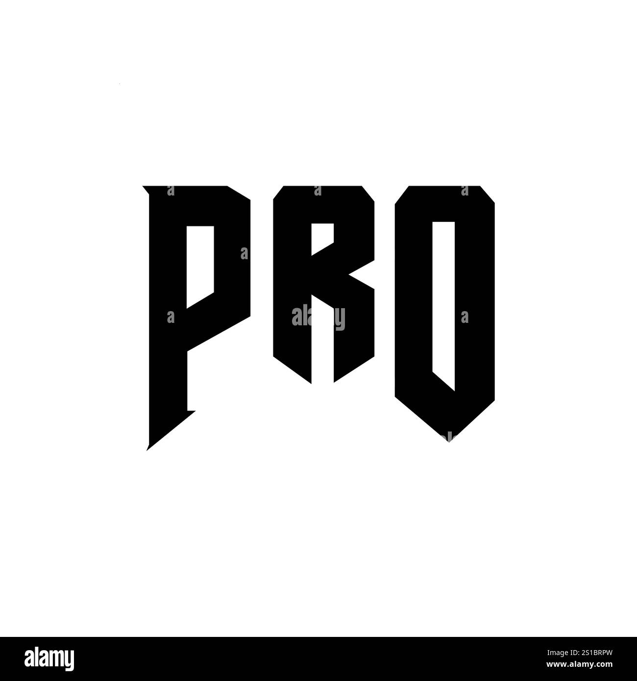 PRO letter logo design for technology company. PRO logo design black ...