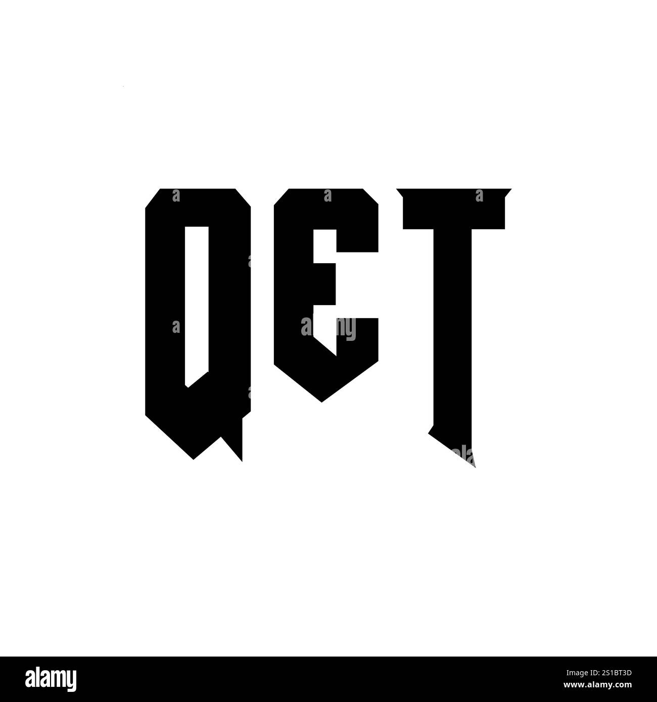 QET letter logo design for technology company. QET logo design black ...