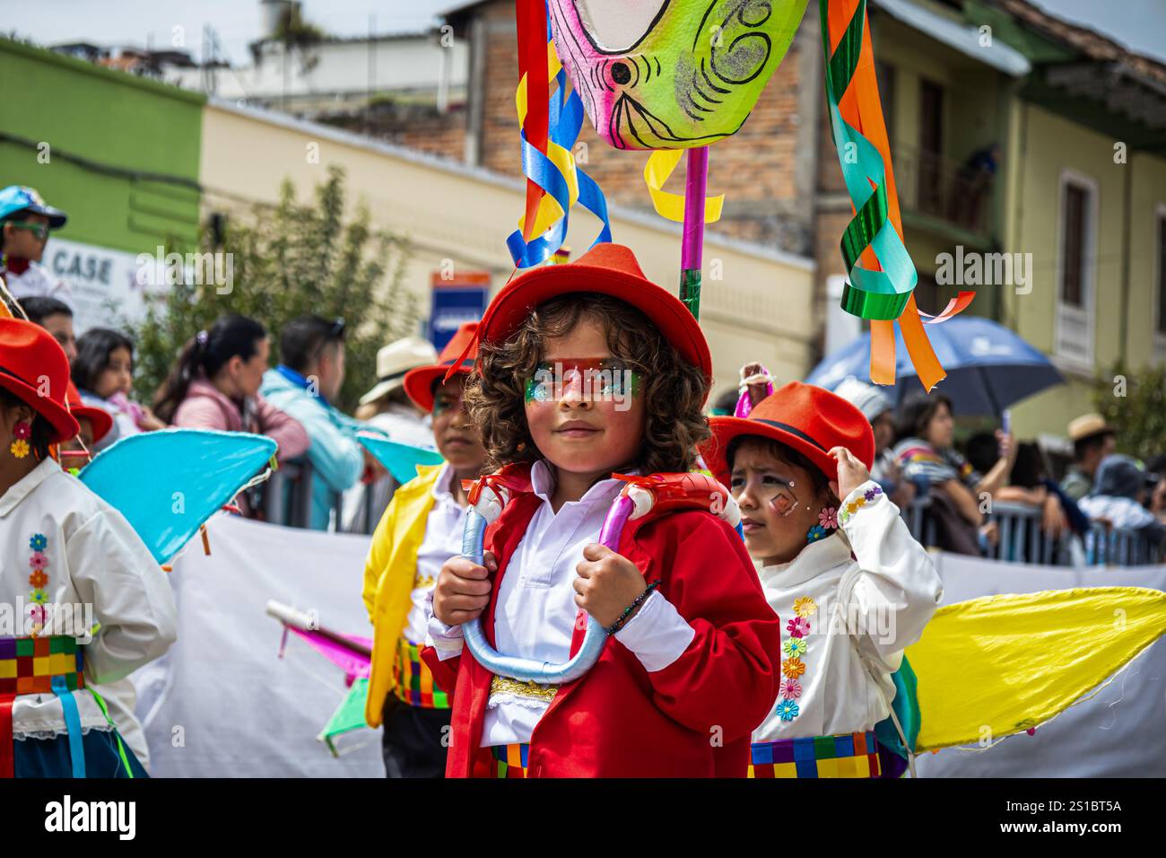 Pasto, Colombia. 02nd Jan, 2025. Kid-artist aggregations take part ...