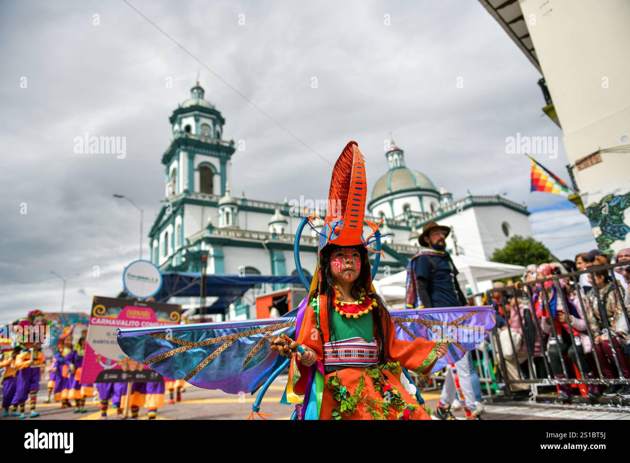 Pasto, Colombia. 02nd Jan, 2025. Kid-artist agreggations take part ...