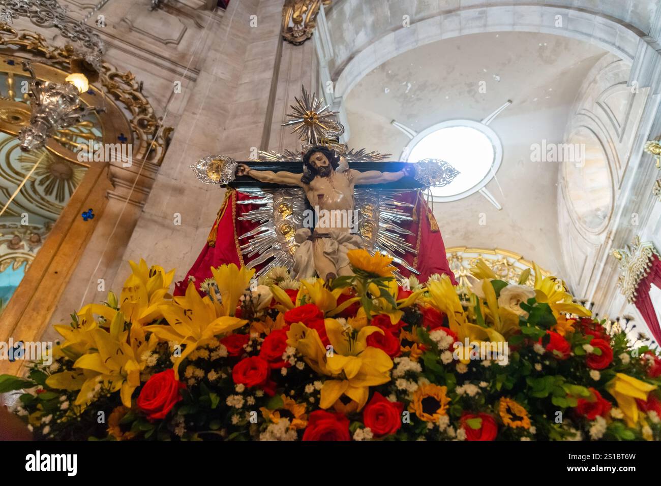 Salvador, Bahia, Brazil - January 01, 2025: Statue of Jesus Christ is ...