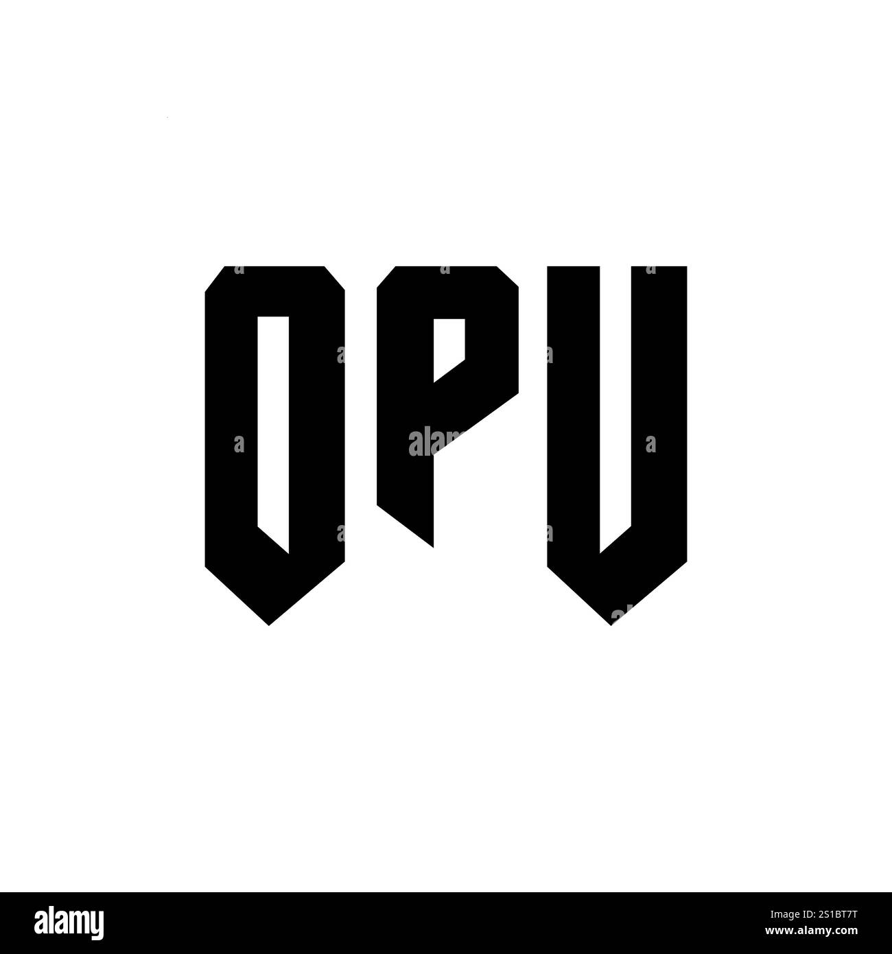 OPU letter logo design for technology company. OPU logo design black ...