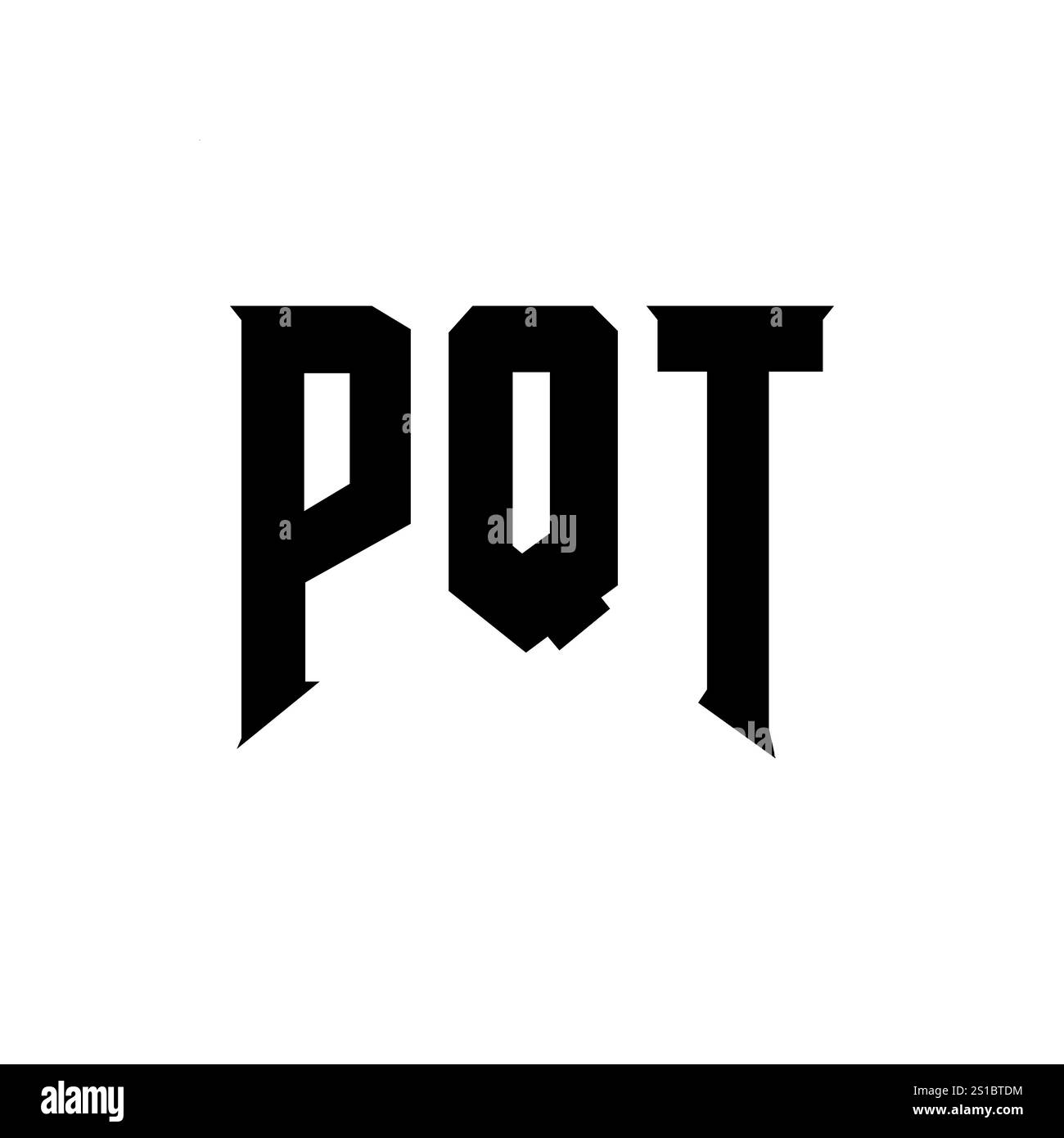 Pqt logo design Stock Vector Images - Alamy