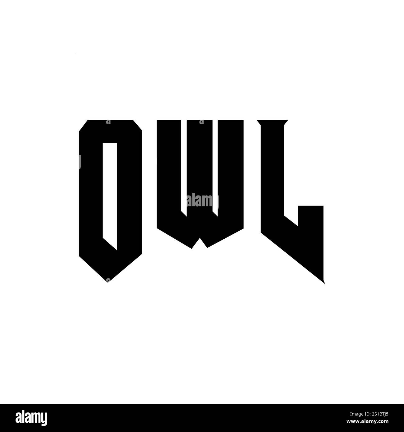 OWL letter logo design for technology company. OWL logo design black ...