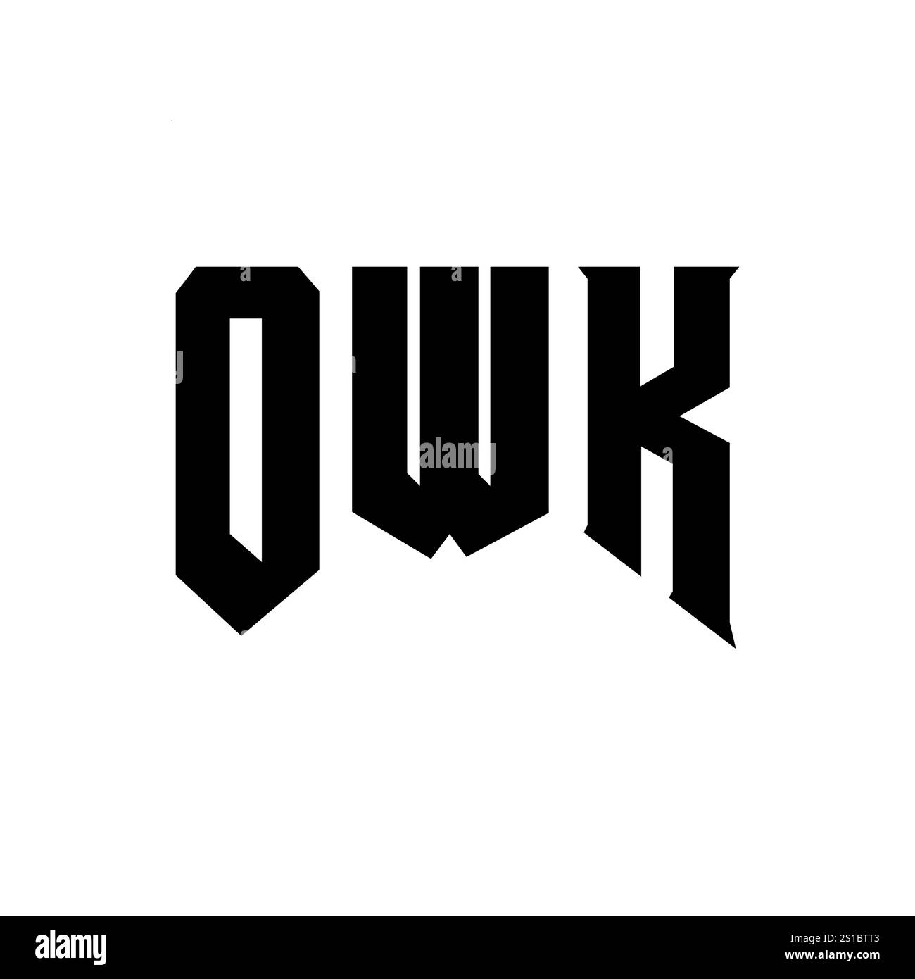 OWK letter logo design for technology company. OWK logo design black ...