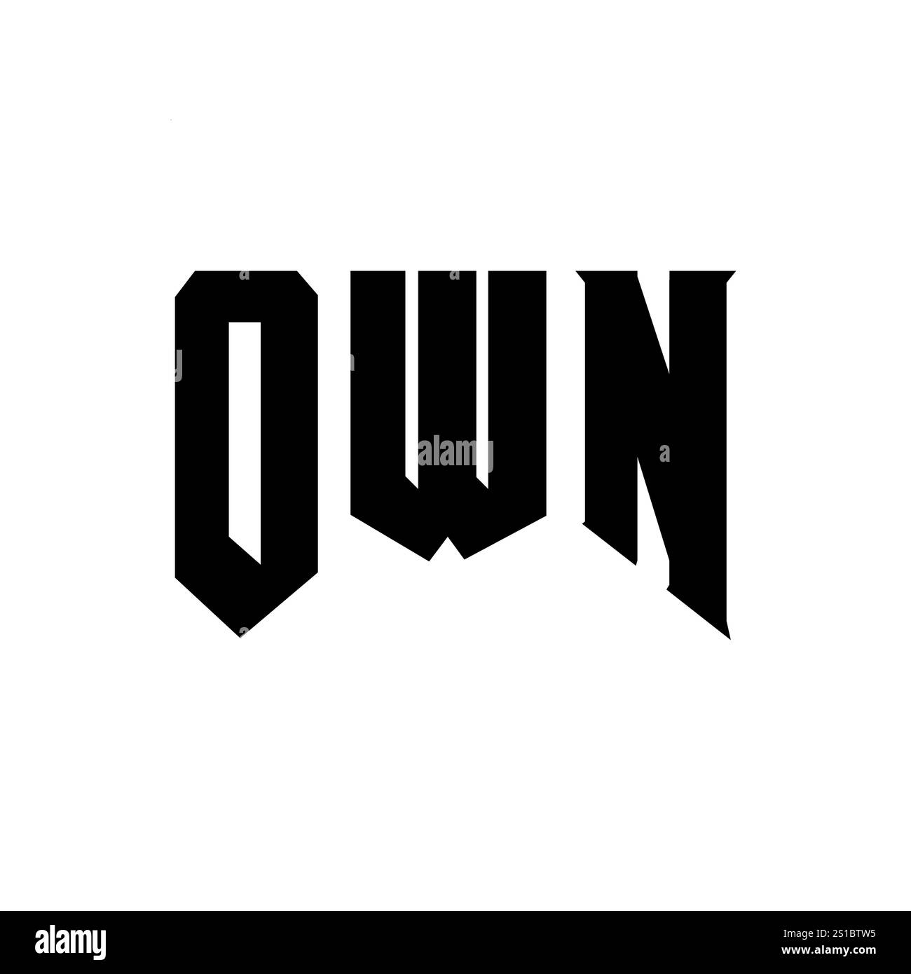 OWN letter logo design for technology company. OWN logo design black ...