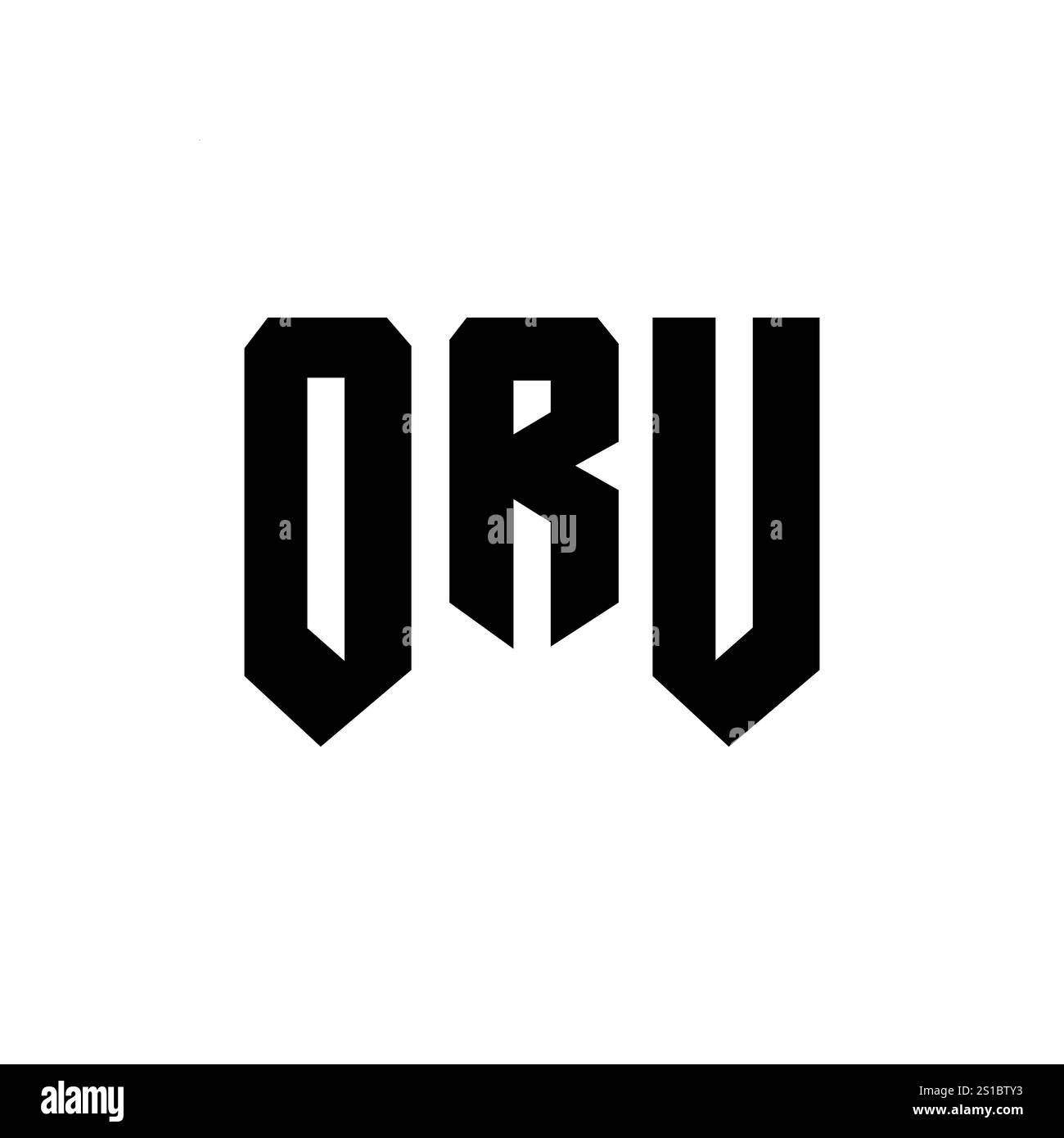 ORU letter logo design for technology company. ORU logo design black ...
