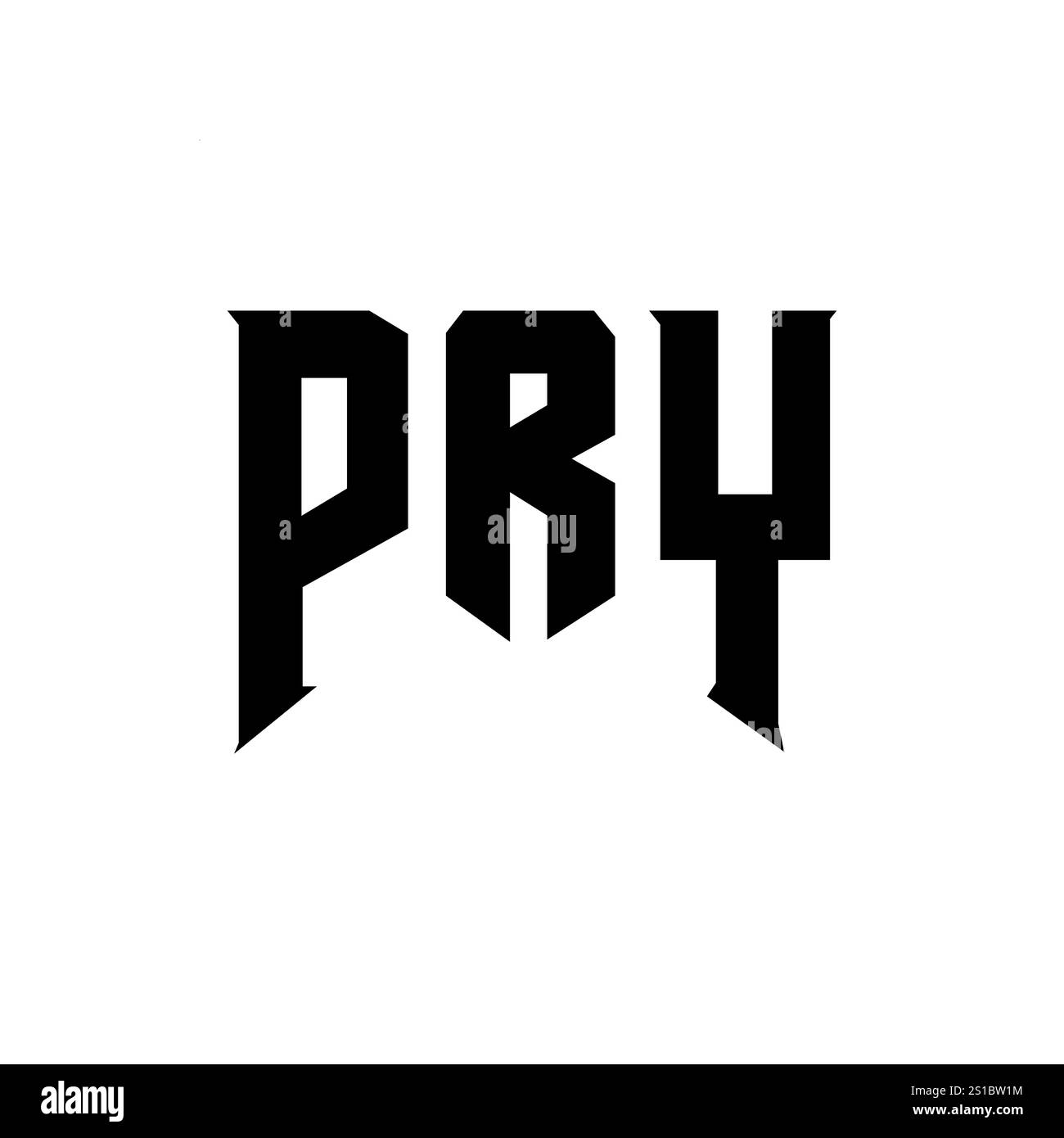 PRY letter logo design for technology company. PRY logo design black ...