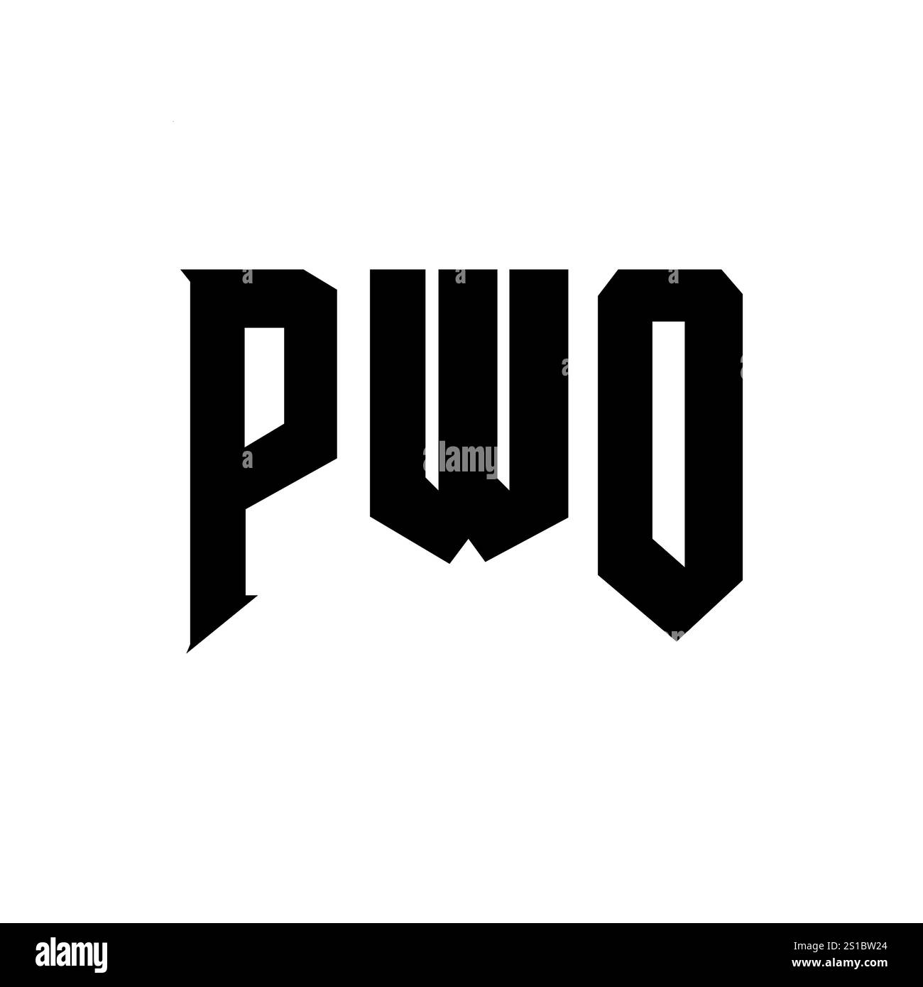 Pwo logo design hi-res stock photography and images - Alamy