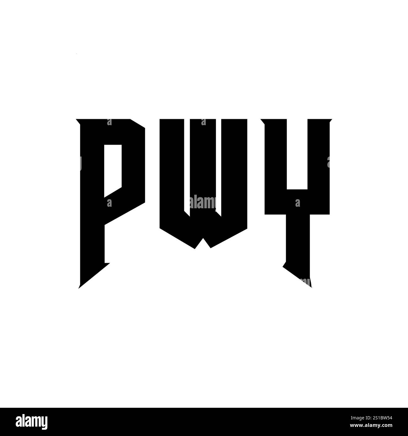 PWY letter logo design for technology company. PWY logo design black ...