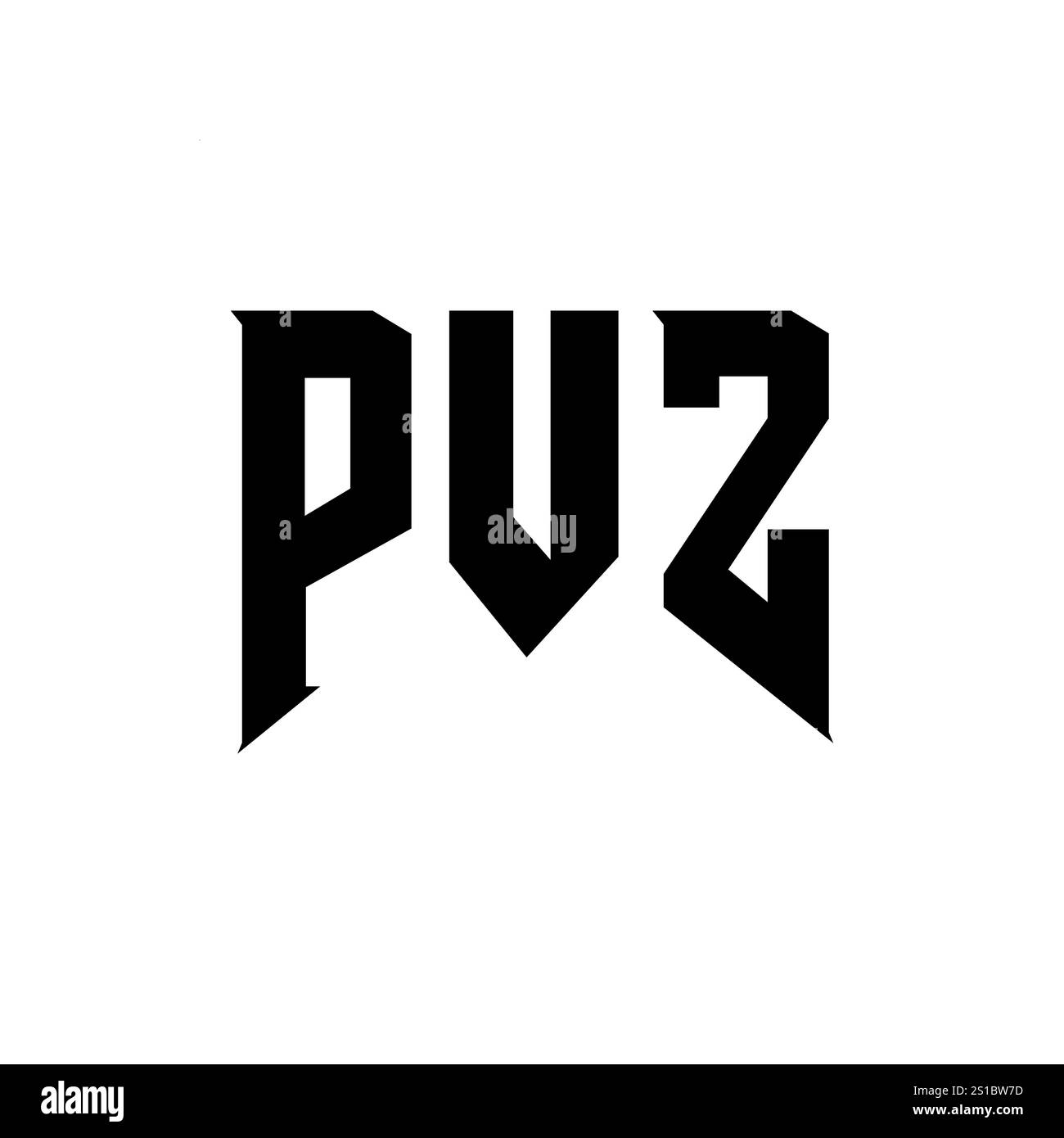 PVZ letter logo design for technology company. PVZ logo design black ...