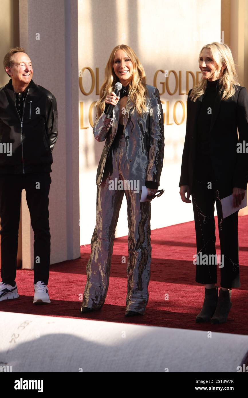 Beverly Hills, USA. 02nd Jan, 2025. Barry Adelman, Nikki Glaser, and ...