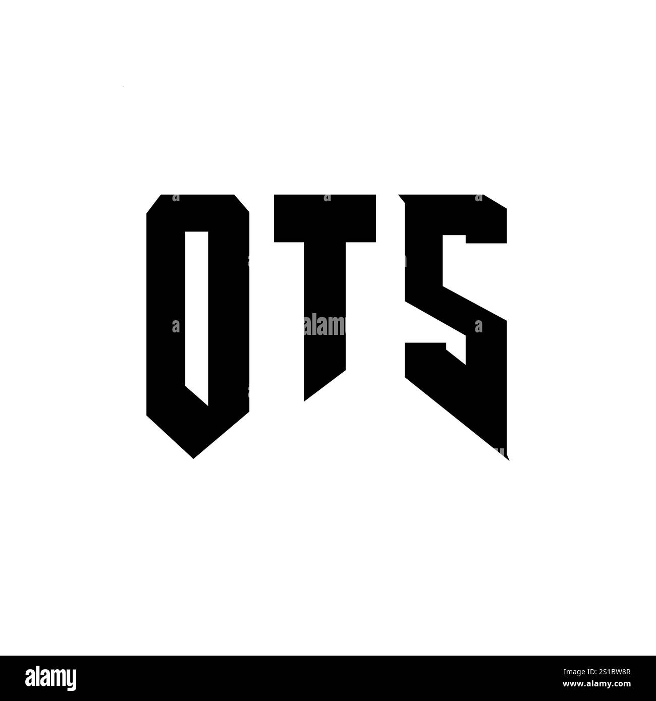 OTS letter logo design for technology company. OTS logo design black ...