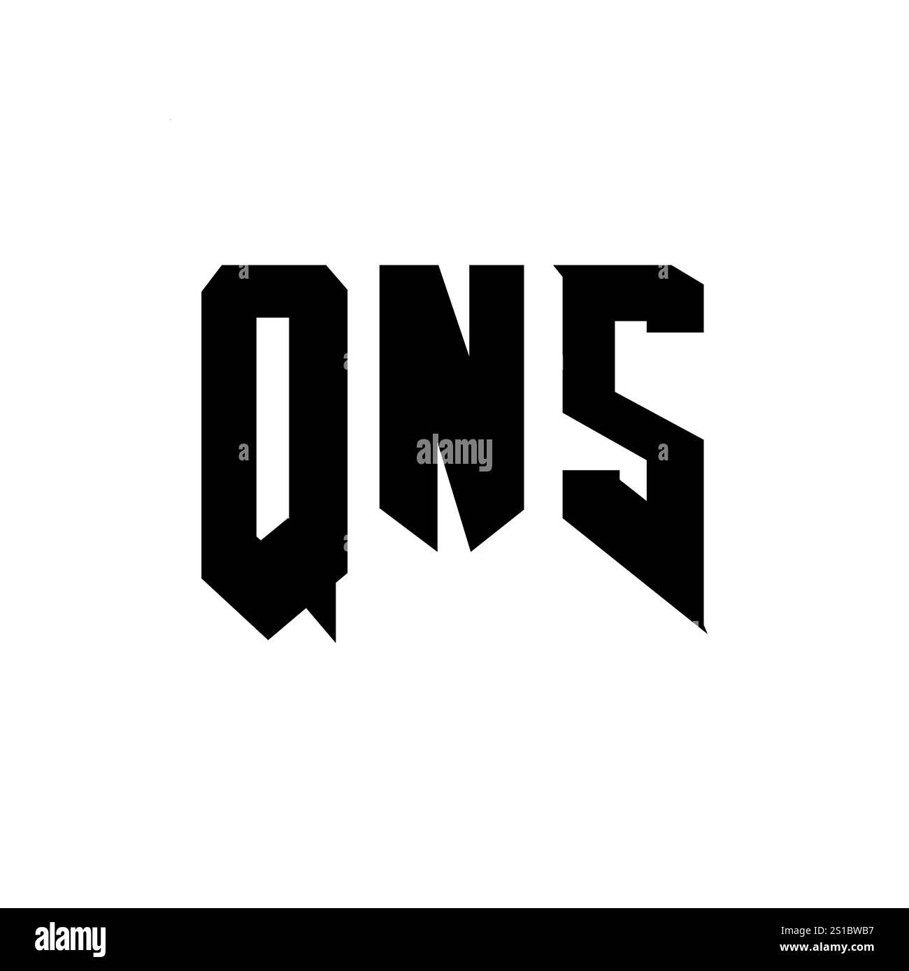 QNS letter logo design for technology company. QNS logo design black ...