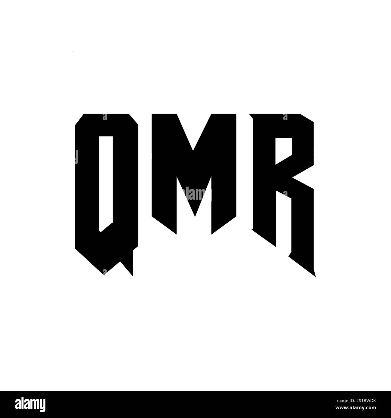 QMR letter logo design for technology company. QMR logo design black ...