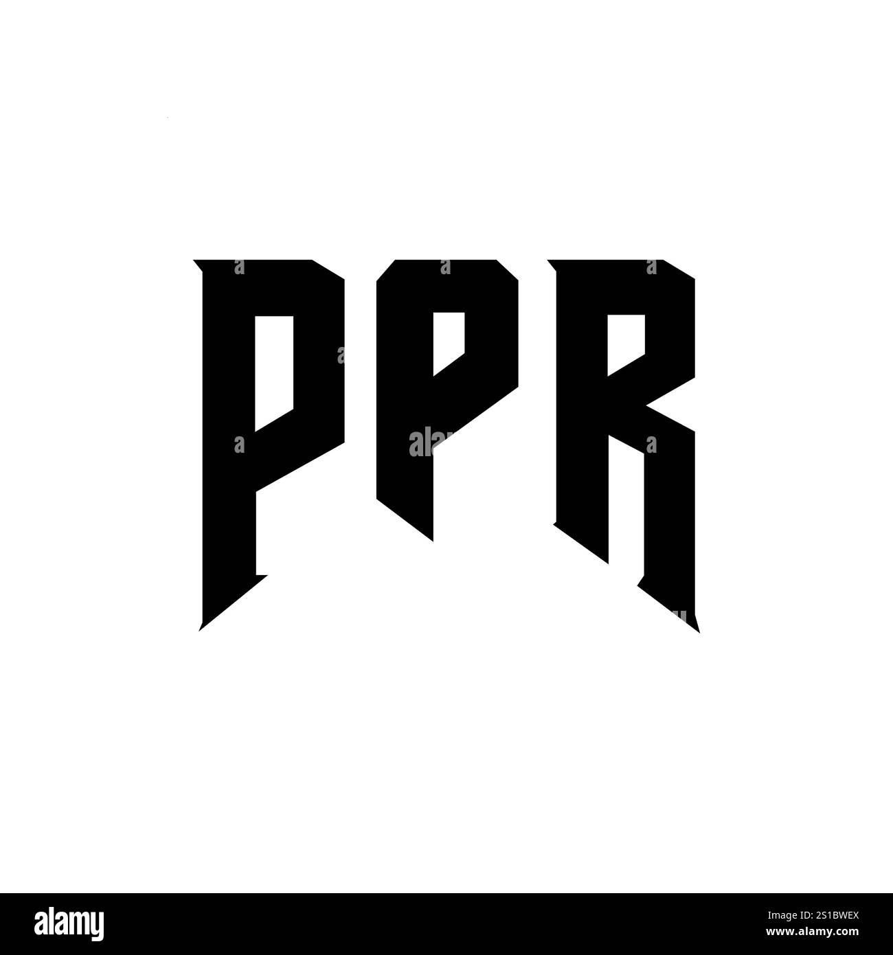 PPR letter logo design for technology company. PPR logo design black ...