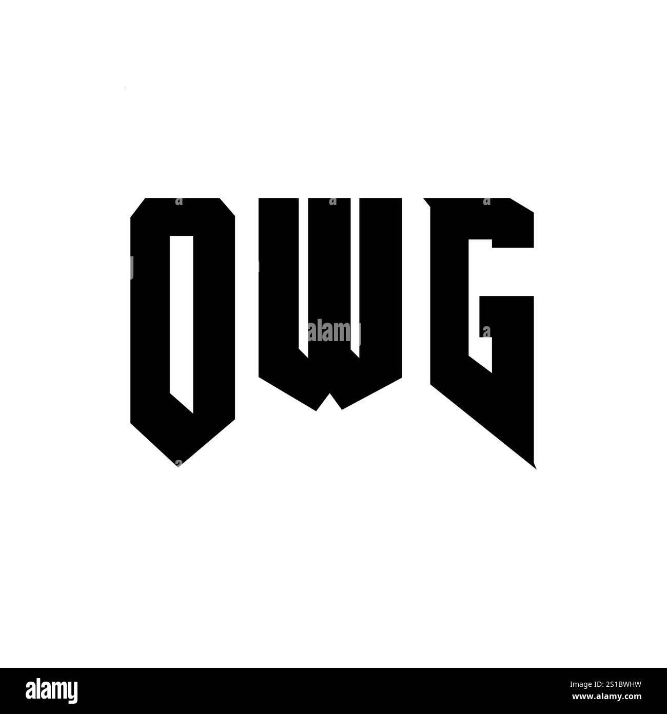 OWG letter logo design for technology company. OWG logo design black ...
