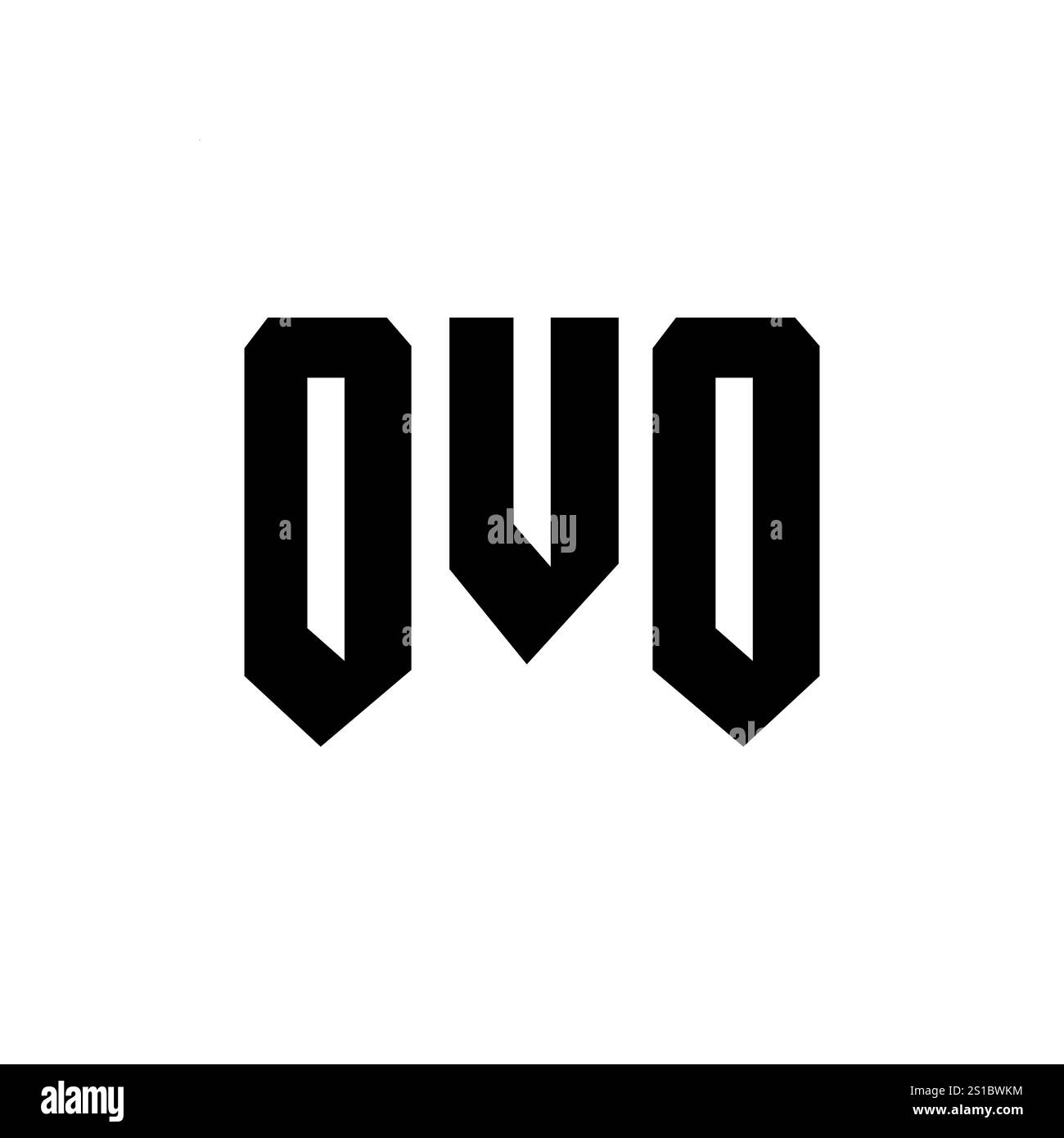 OVO letter logo design for technology company. OVO logo design black and white color combination ...