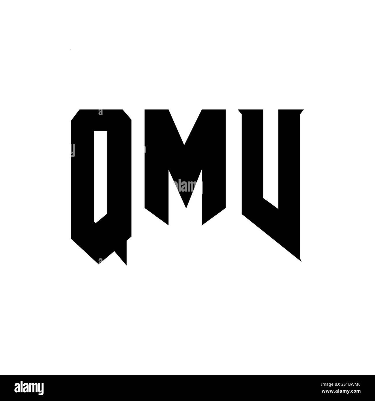 QMV letter logo design for technology company. QMV logo design black ...