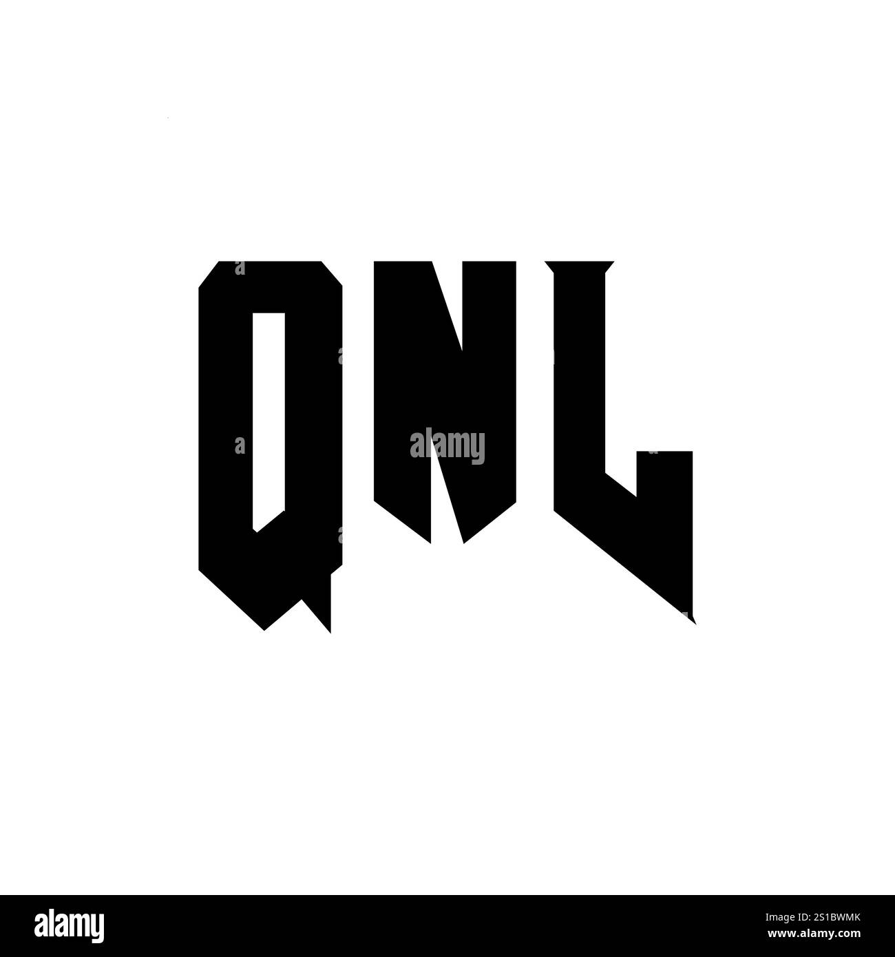 QNL letter logo design for technology company. QNL logo design black ...