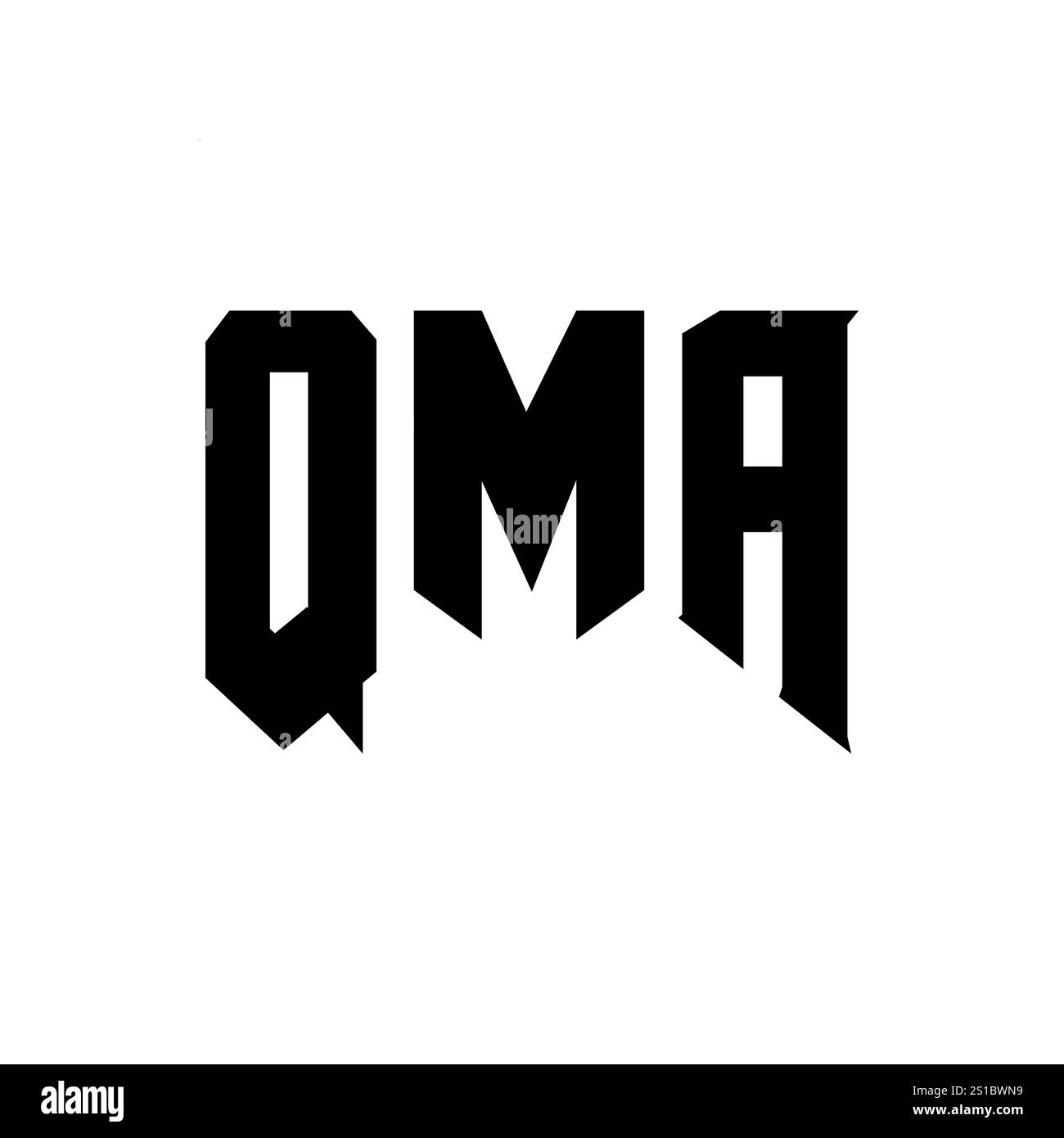 QMA letter logo design for technology company. QMA logo design black ...